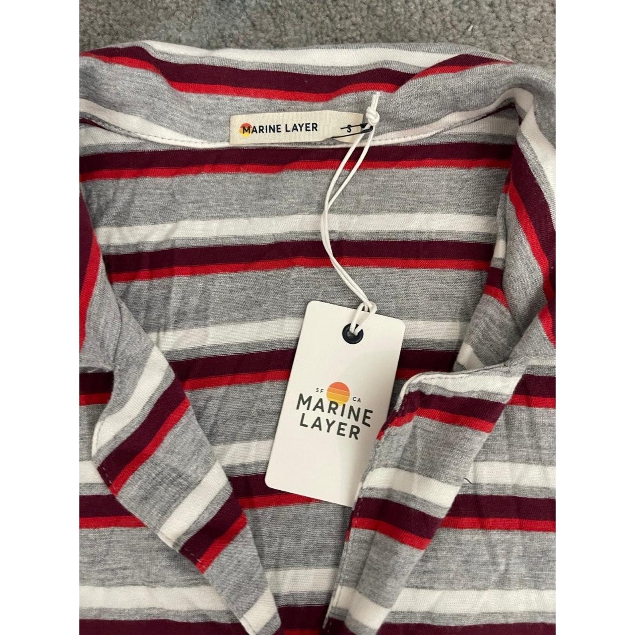 NEW MARINE LAYER PJ SALSA SIZE XL LONG SLEEVE -new... - Depop