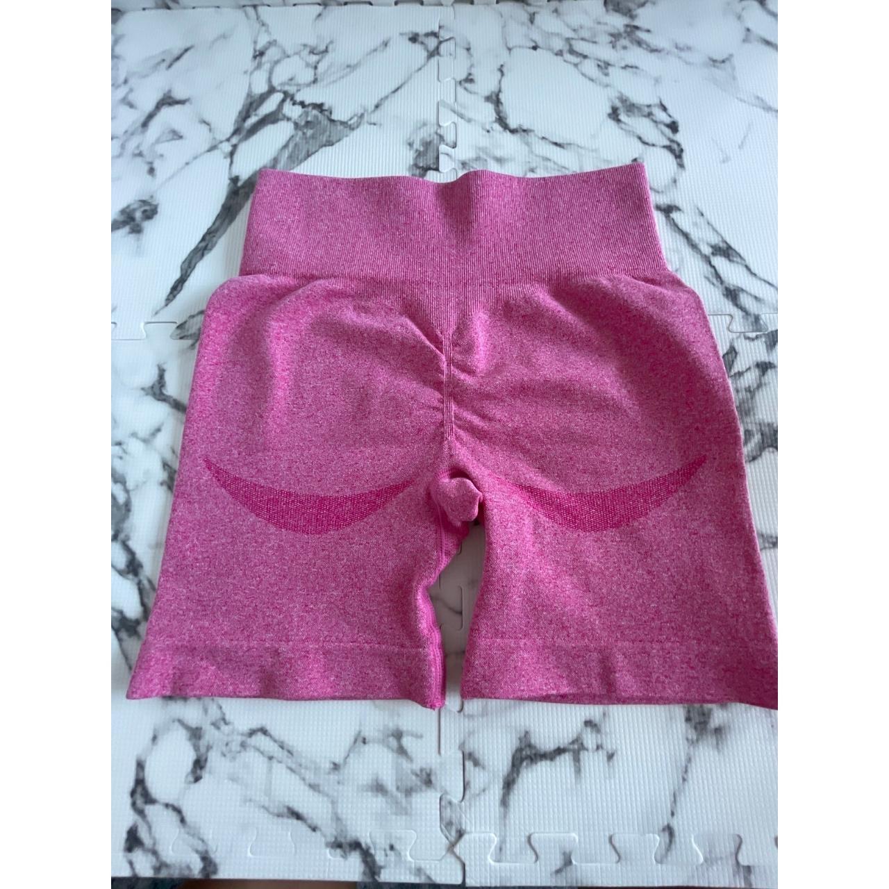NEW OQQ BARBIE SHORT SPANDEX COLOR PINK SIZE... - Depop