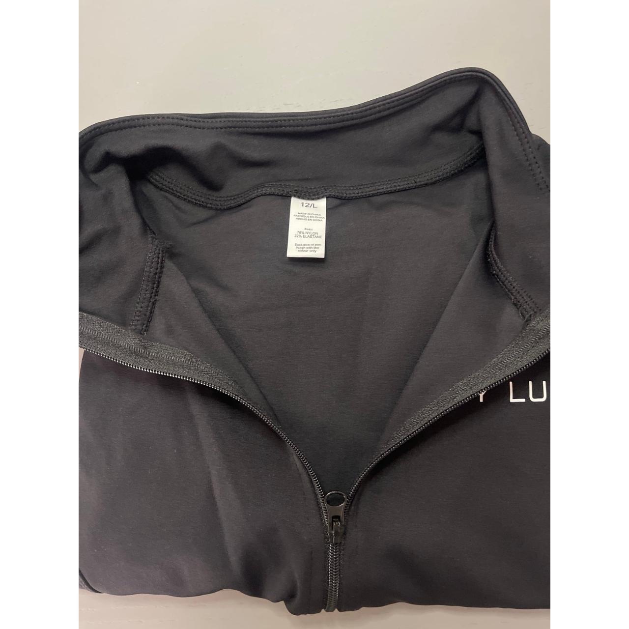 NEW SKY LUX APPAREL BLACK SWEATER ZIPUP SIZE... - Depop