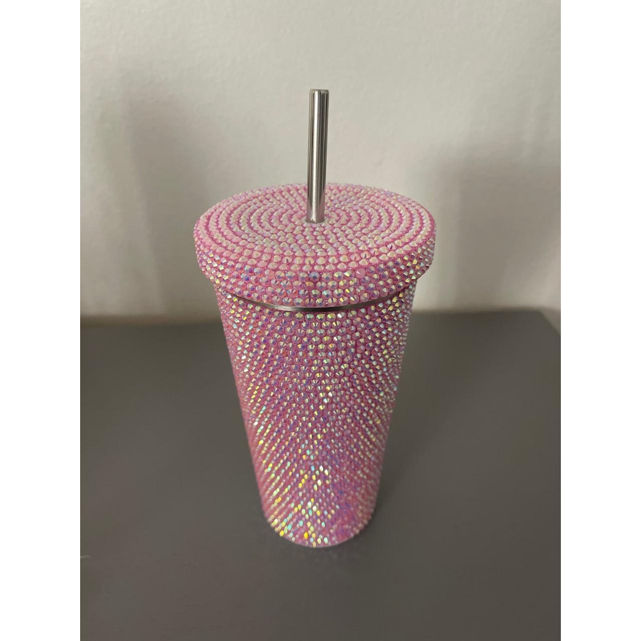 NEW PINK RHINESTONES CUP VALENTINES DAY TUMBLER... - Depop