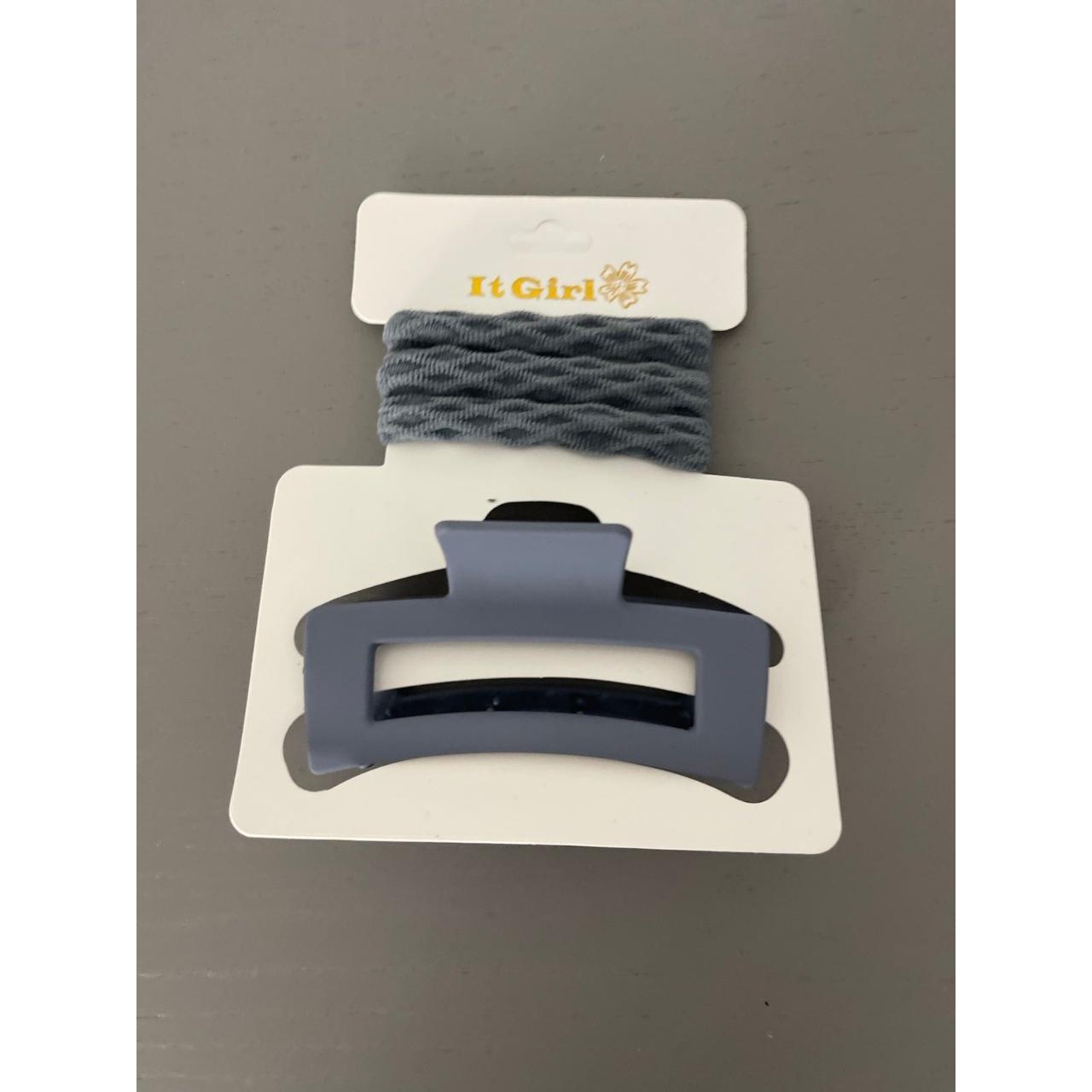 NEW HAIR CLIP SQUARE SHAPE WITH HAIR TIES COLOR ... - Depop