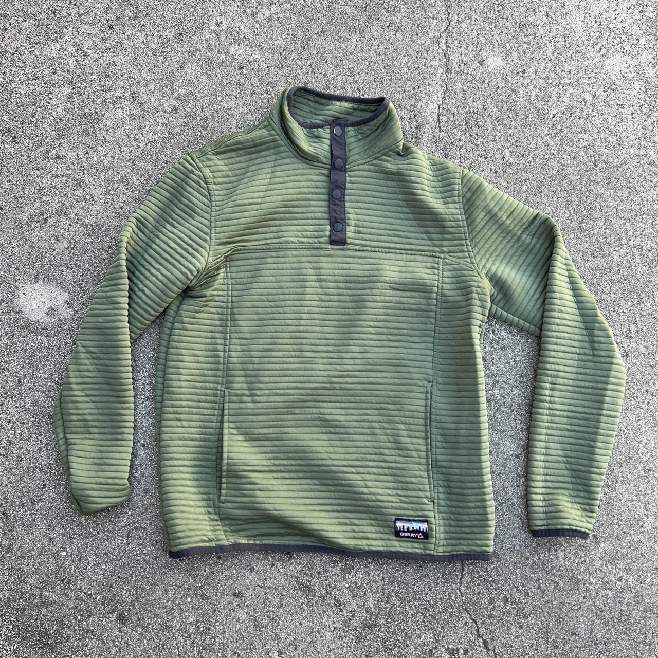 gerry quarter button sweater 🌲🪵 perfect for fall as... | Depop