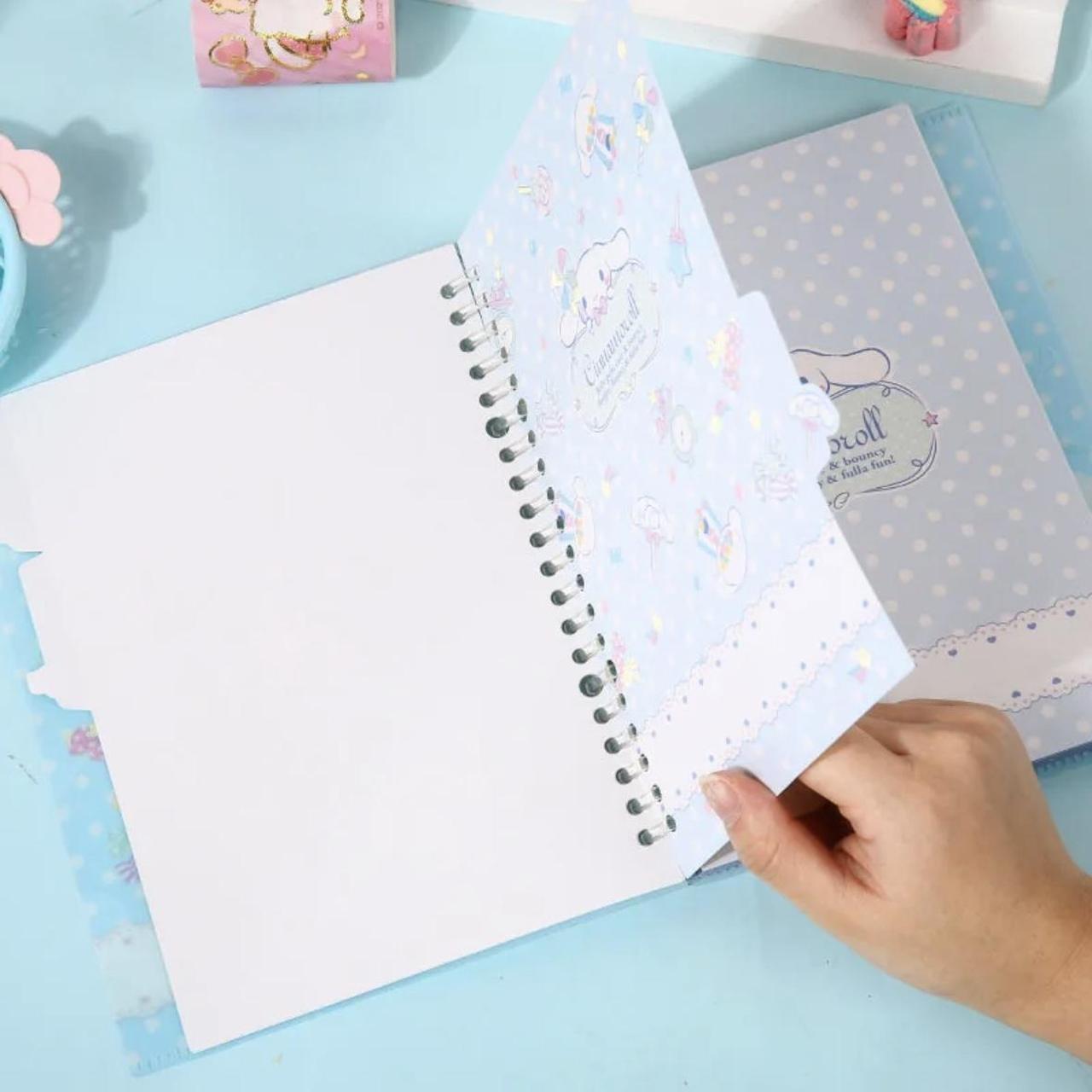 Cinnamoroll a4 notebook with wallet cover &... - Depop