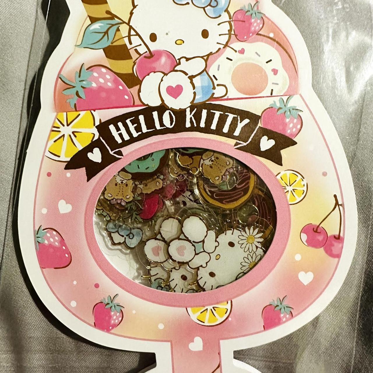 Gold lined Hello Kitty Jelly stickers 24pcs 8... - Depop