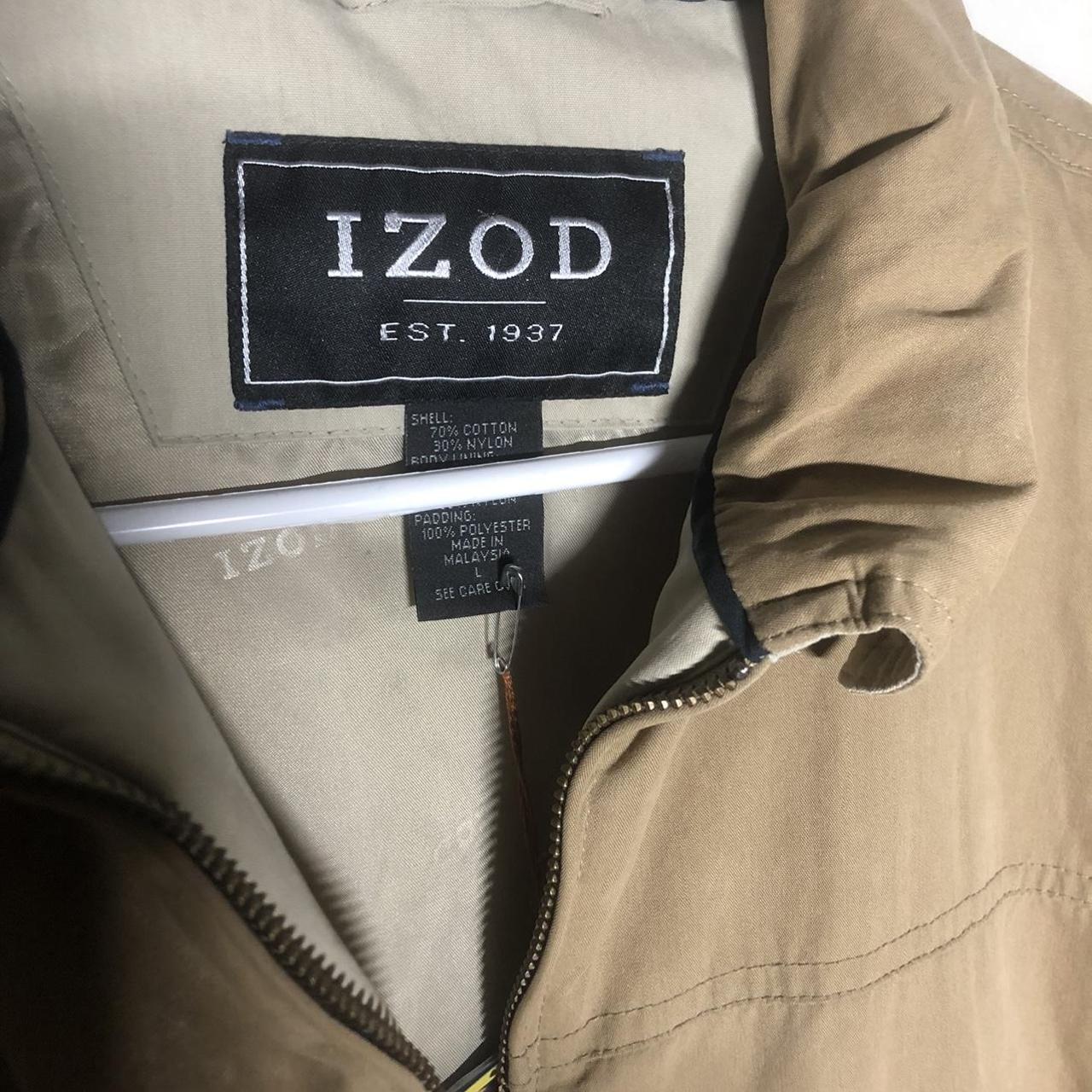 Izod Men's Tan Jacket | Depop