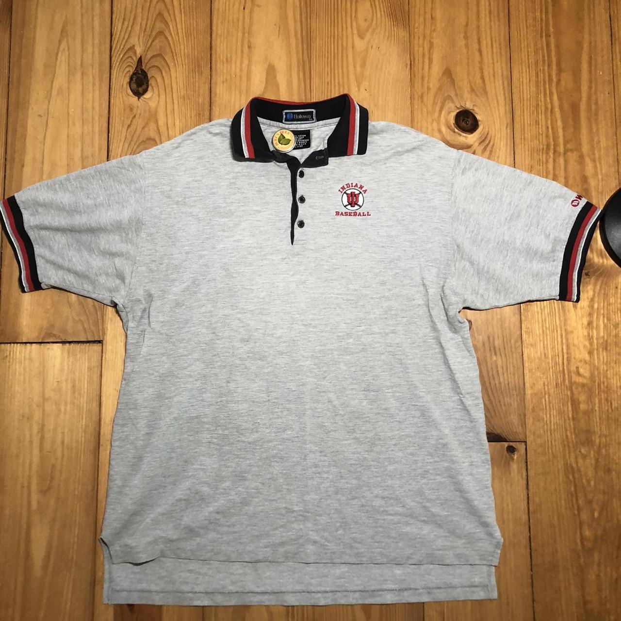 Vintage iu indiana university baseball polo Holloway... - Depop