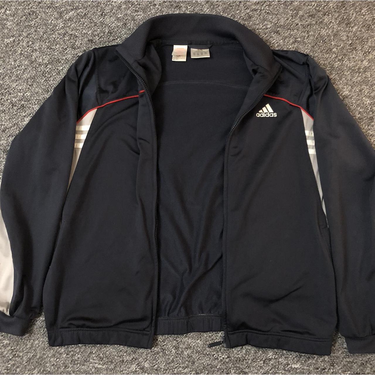 Adidas Men's Navy and Blue Jacket | Depop