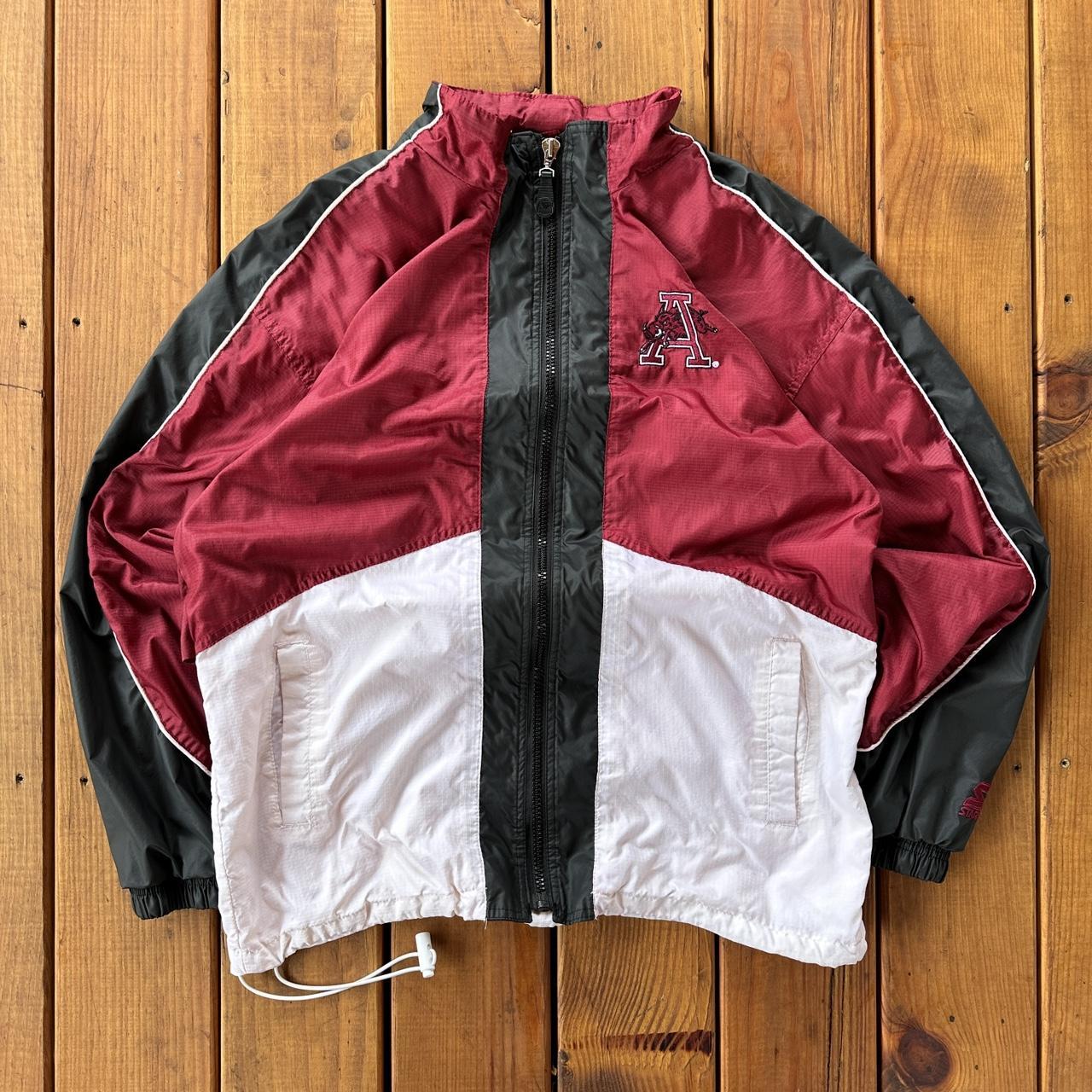 Vintage Arkansas Razorback Starter Quarter Zip Up... - Depop