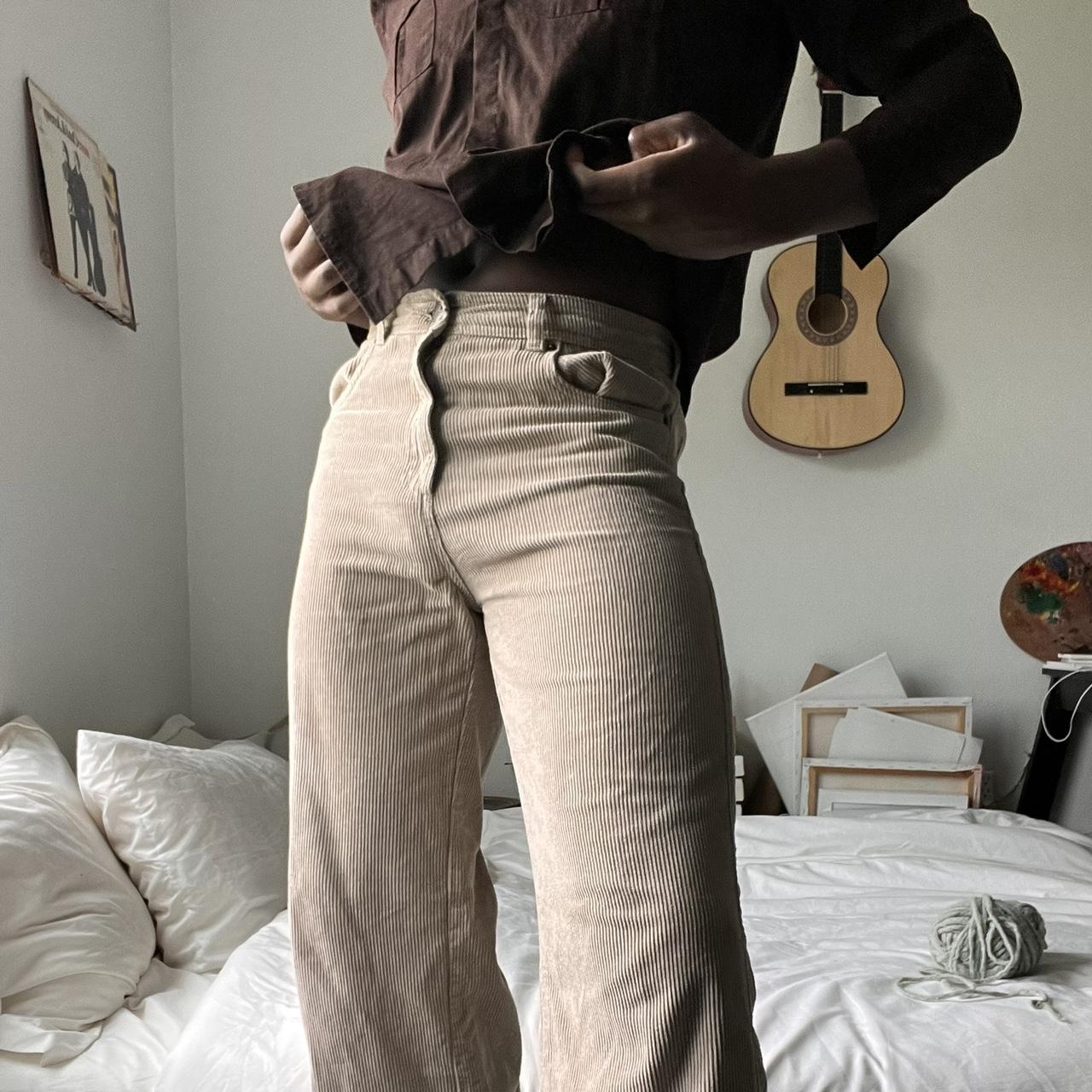 Wide leg trousers Refuge Corduroy Size 32X32 - Depop