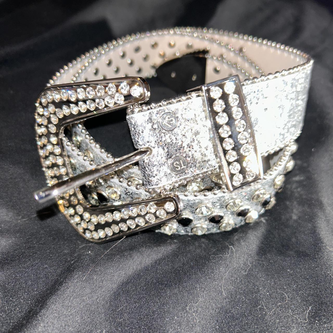 Rhinestone belt #bbsimon #rhinestone #bbbelt #belt... - Depop