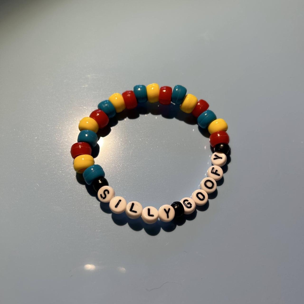 silly goofy clown bracelet! handmade! - Depop