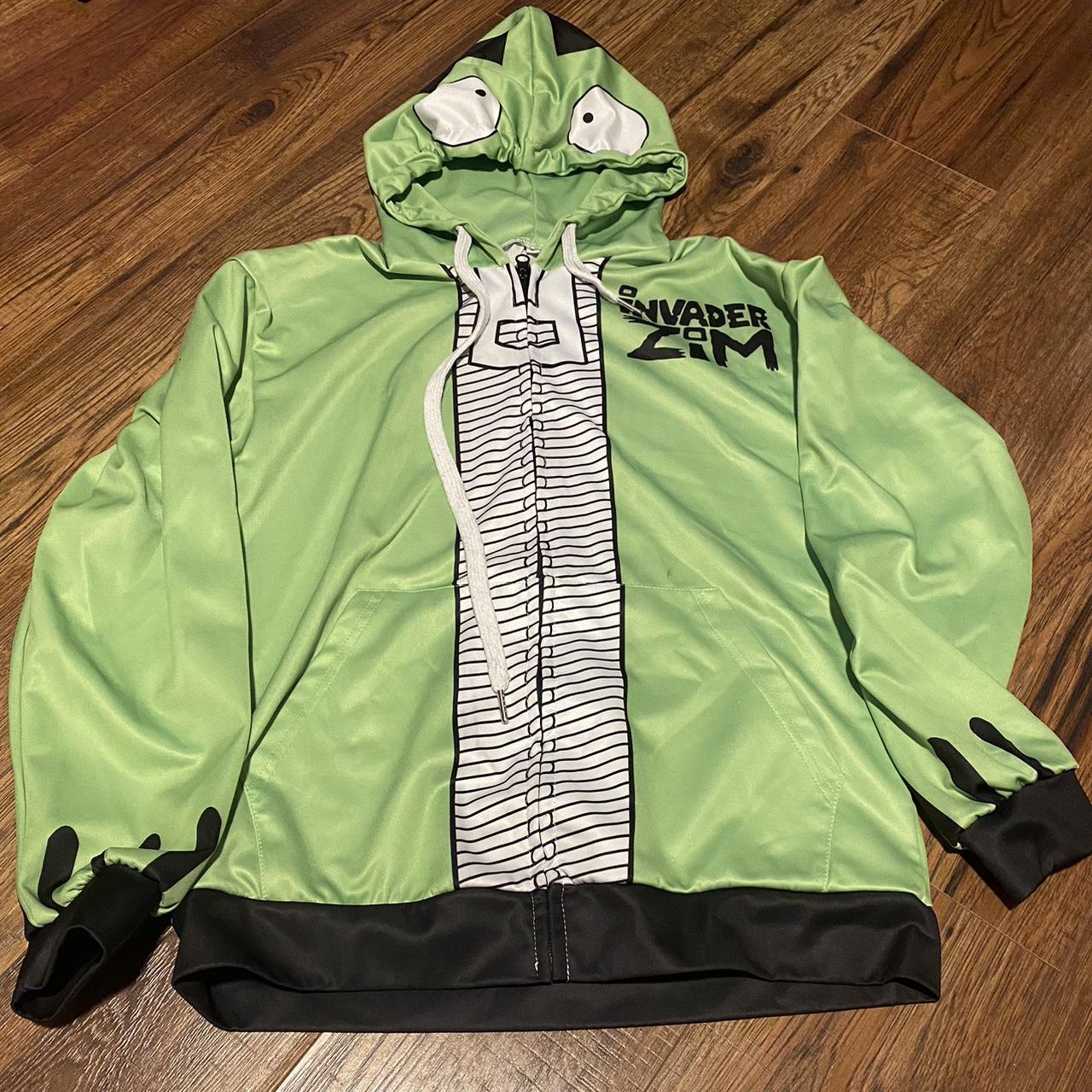 DM TO PURCHASE: Invader Zim scene Gir zip up hoodie... - Depop