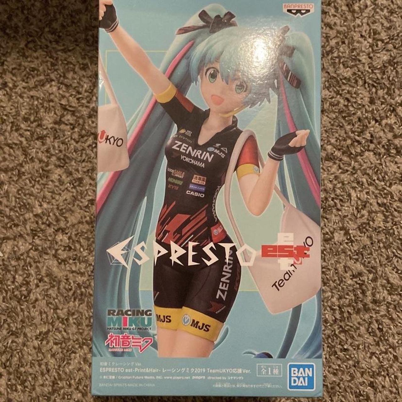 Hatsune miku racing figure banpresto opened figure... - Depop