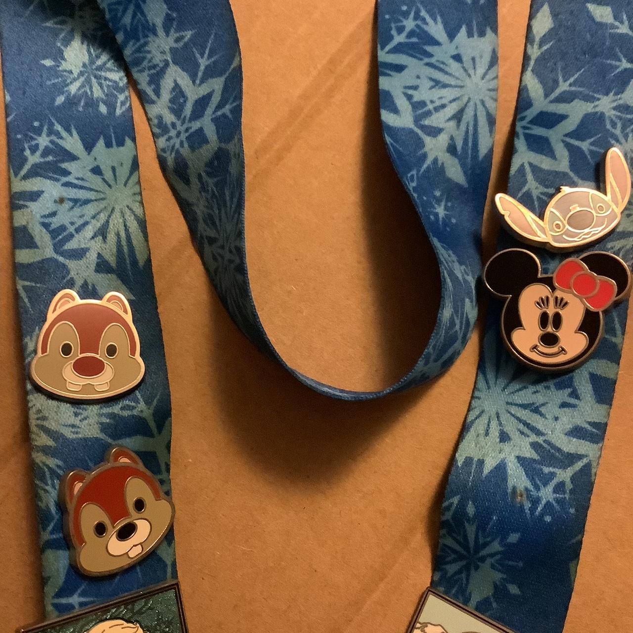 Authentic Disney pins and lanyard for trading in the... - Depop