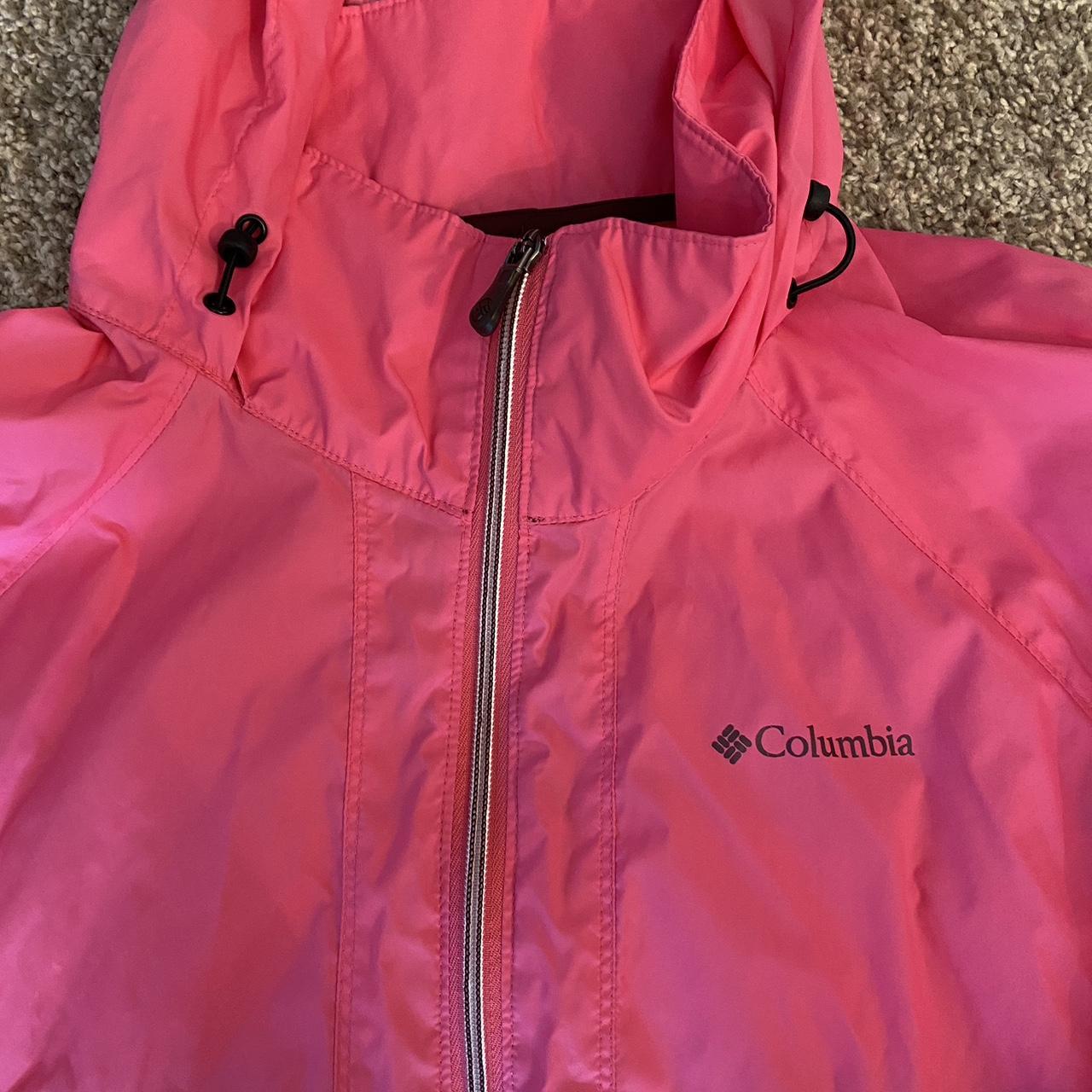 Pink Columbia Windbreaker Jacket #columbiajacket... - Depop