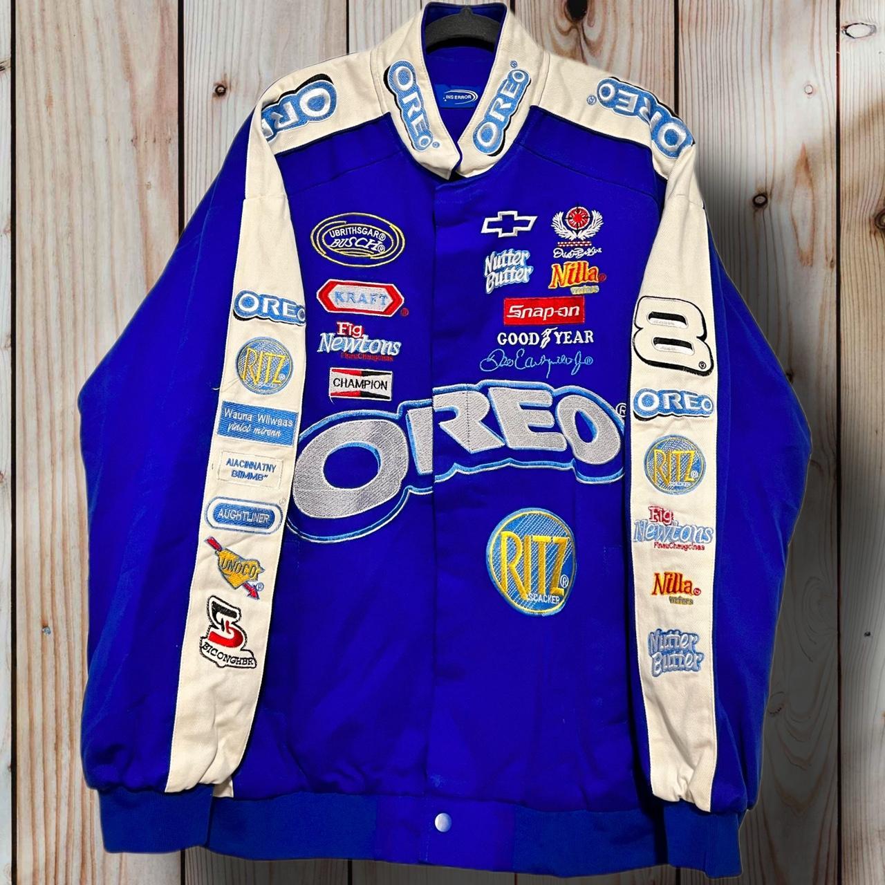 OREO RACING JACKET Thick Racing Jacket Tagged... - Depop