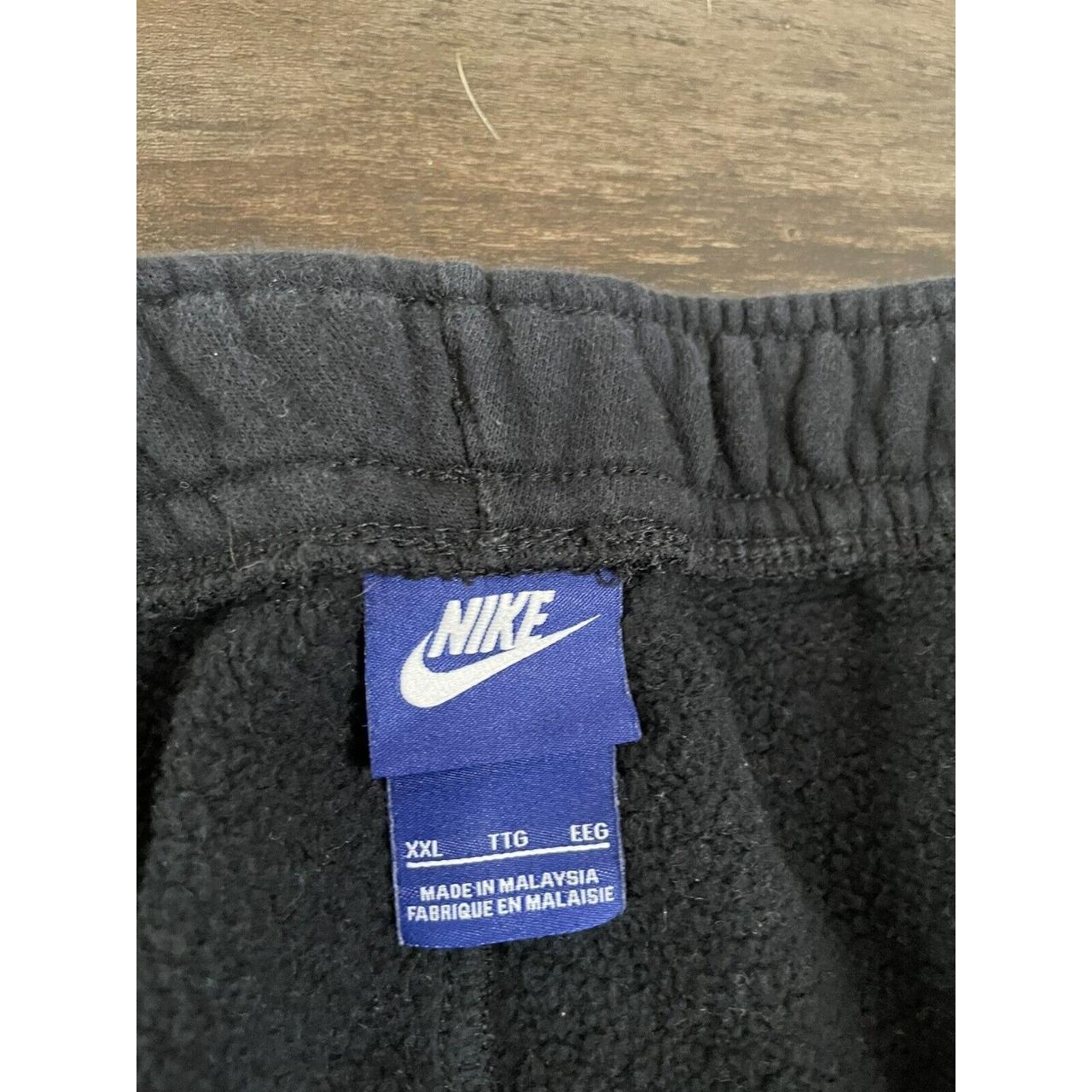 Vintage Nike Blue Tag Black Straight Leg Sweatpants... - Depop