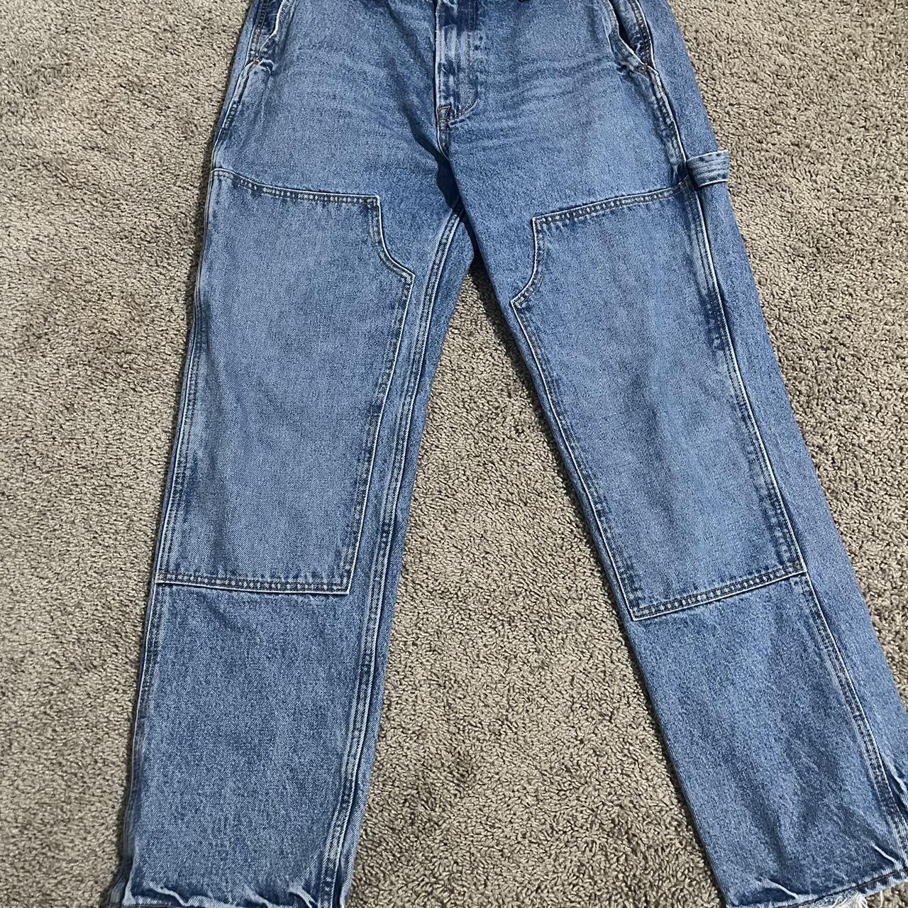 Abercrombie double knee carpenters loose fit 33 w... - Depop