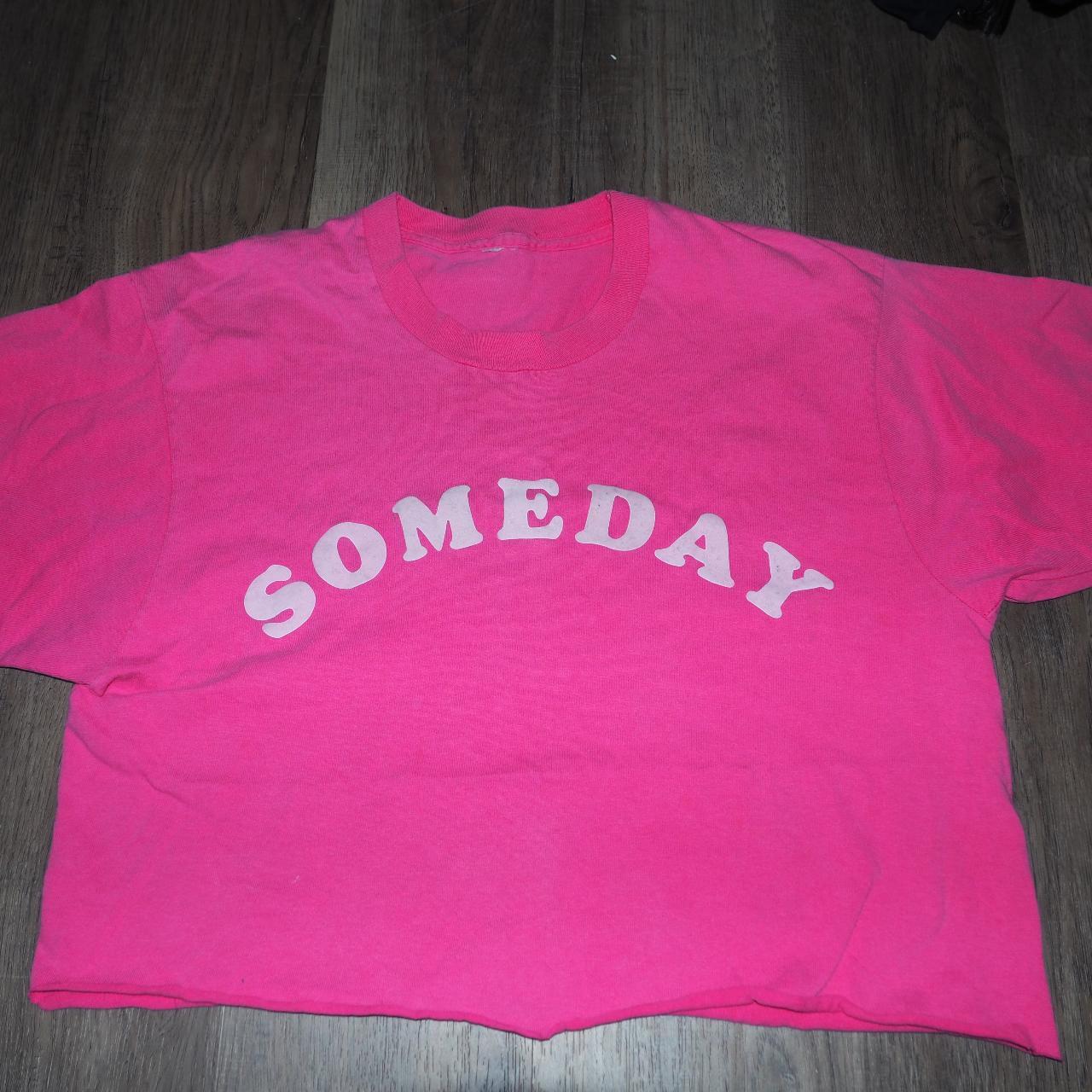 custom cropped vintage thrifted pink shirt... - Depop