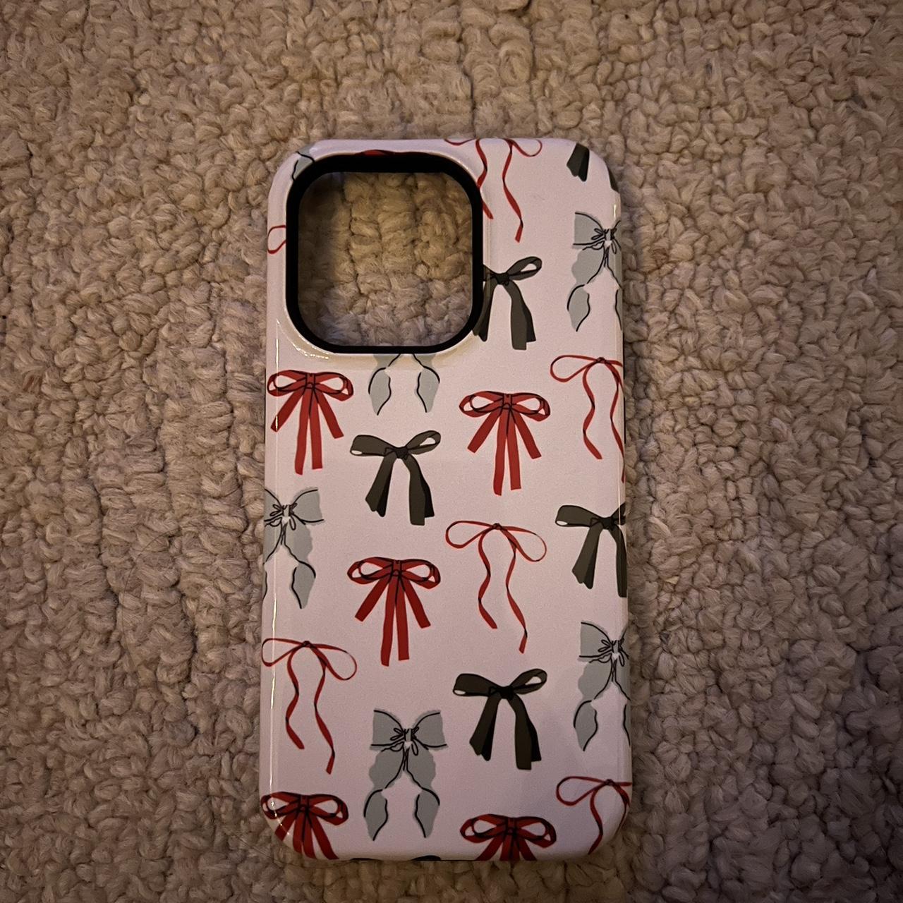 CASELY brand new Christmas bow case iPhone 14 Pro... | Depop