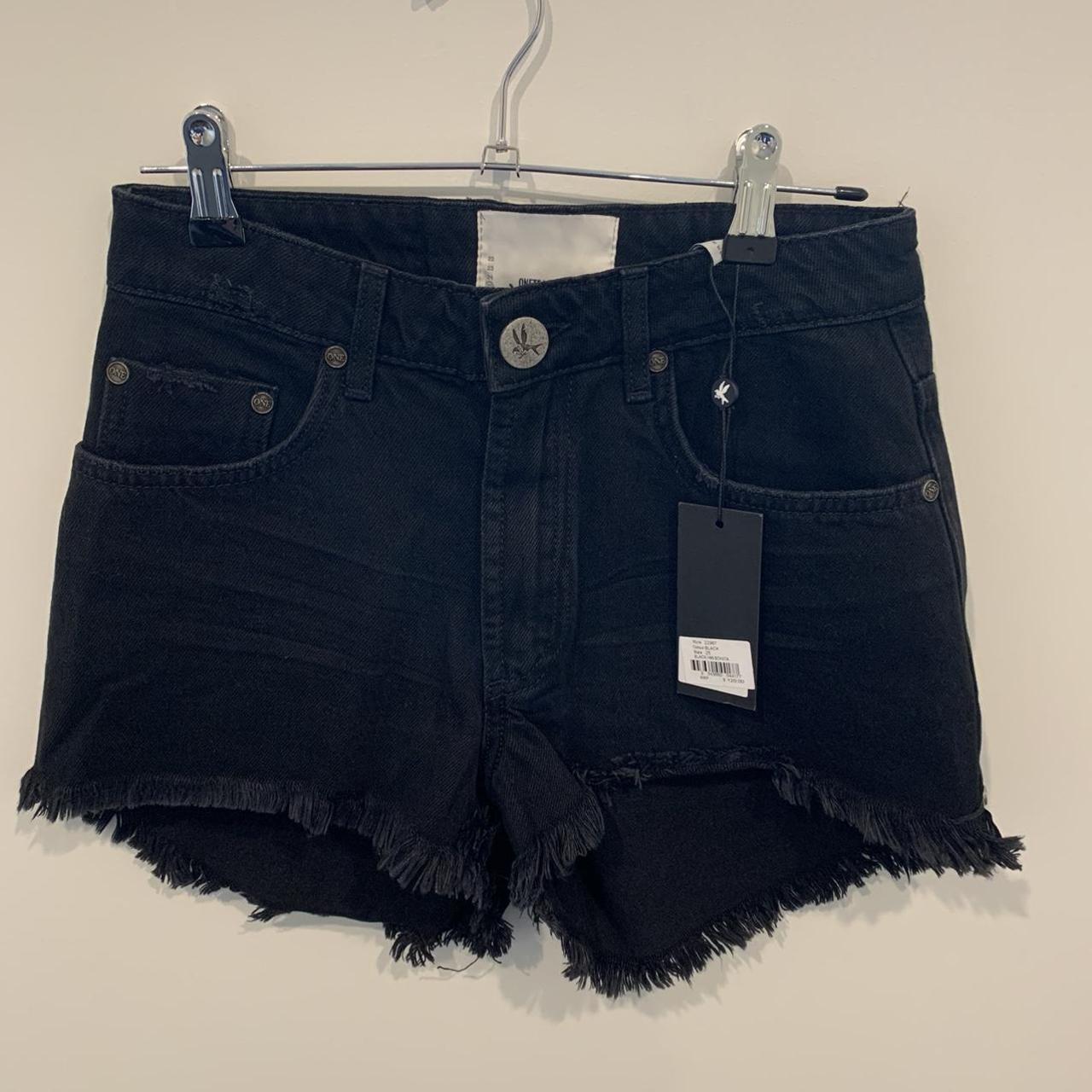 One teaspoon denim shorts. 2 available- Black, size... - Depop