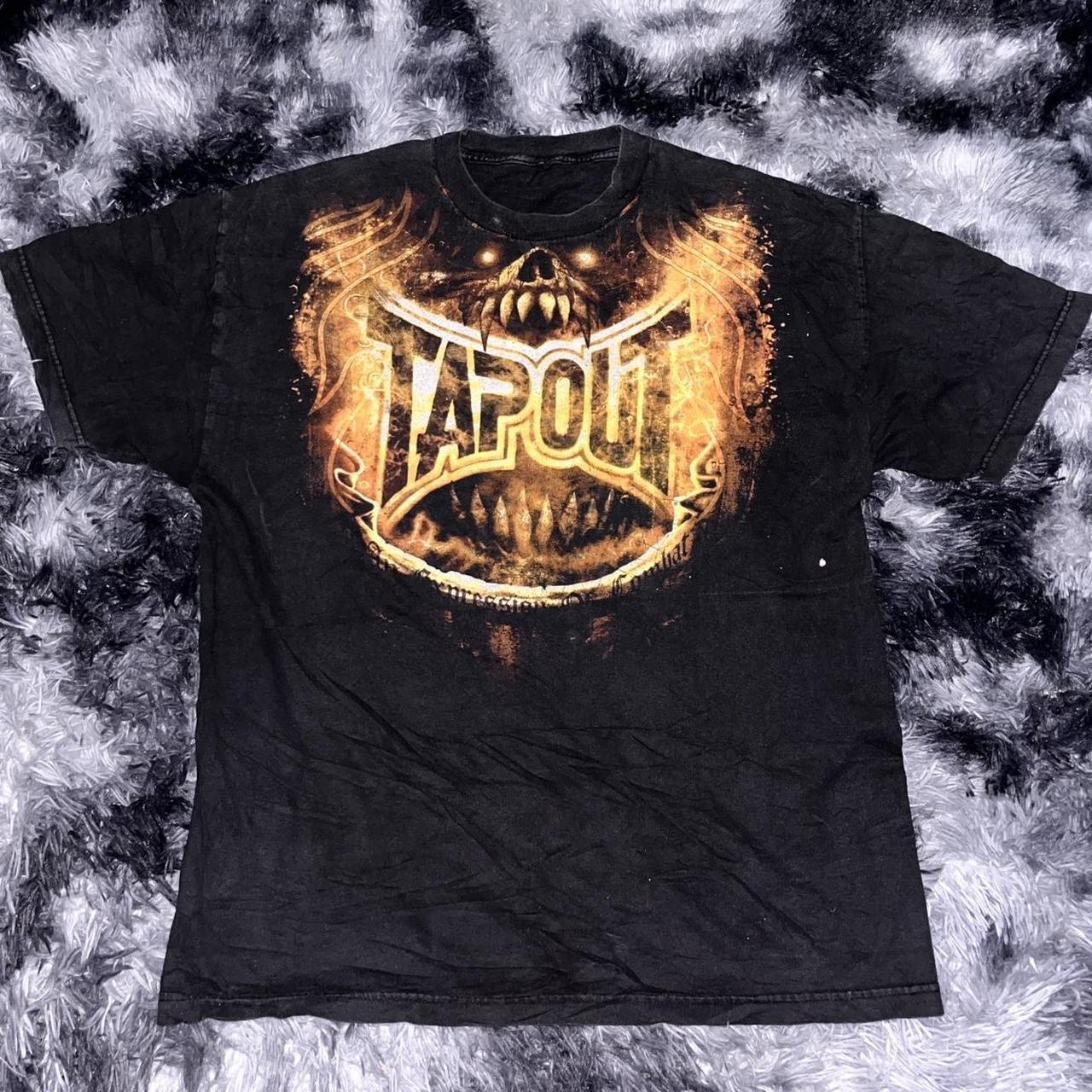 Rare tapout front design Shirt has signs of wash... - Depop