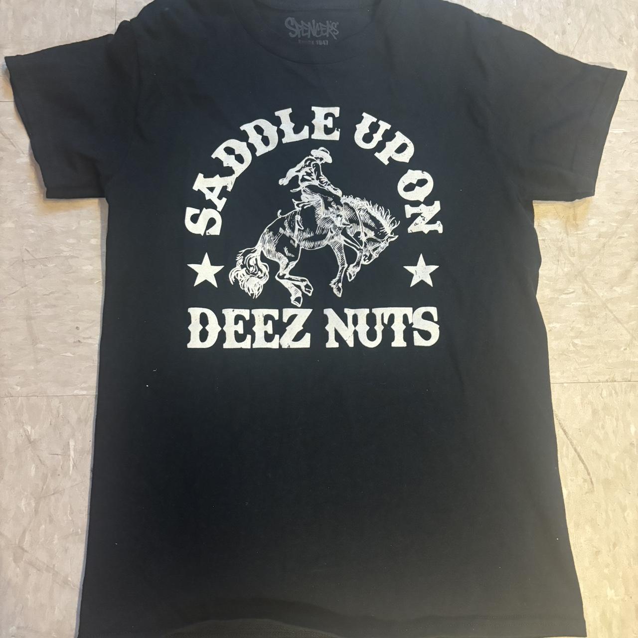 Spencers graphic tee, wore once for a party - Depop