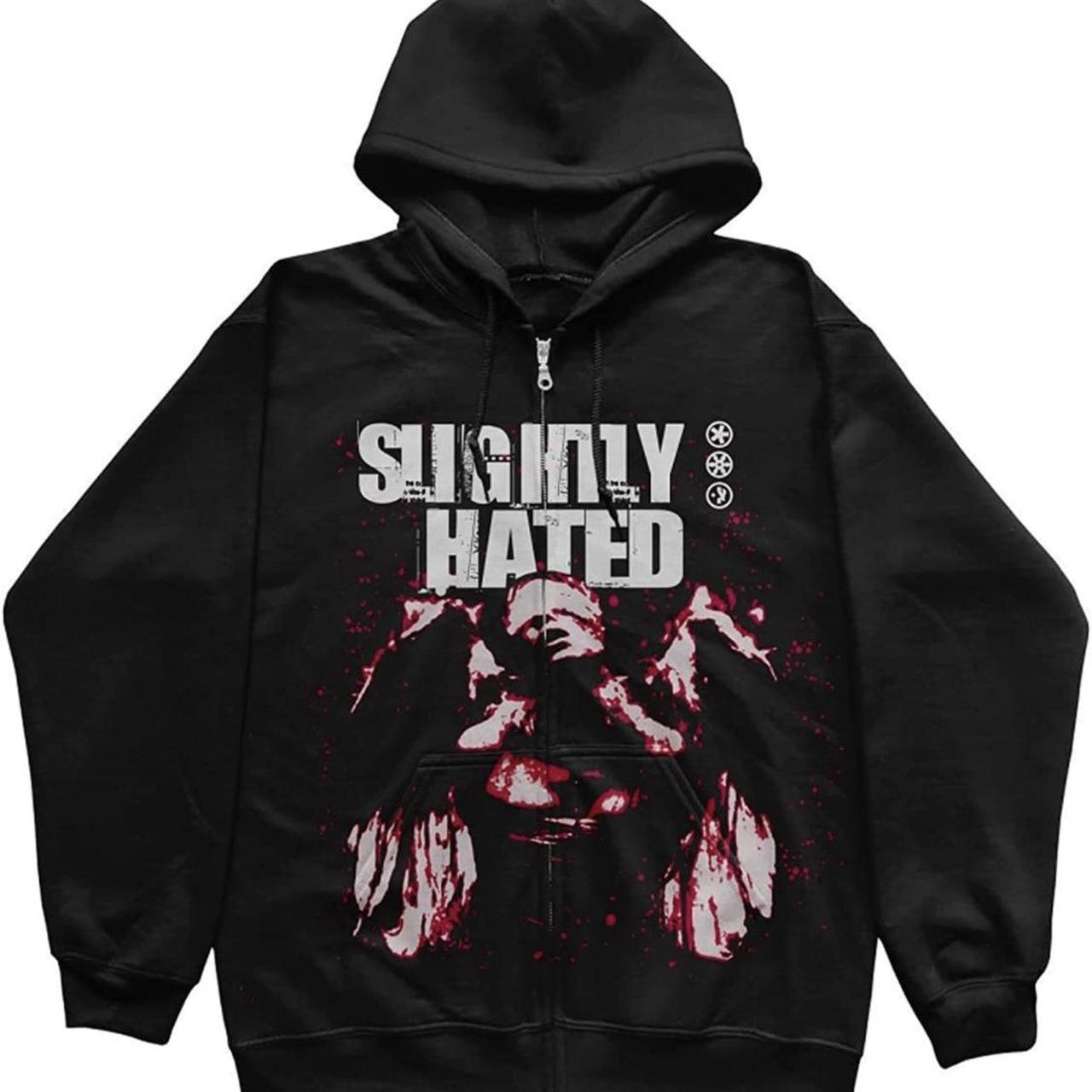 “Slightly Hated” brand hoodie Brand new Free... - Depop