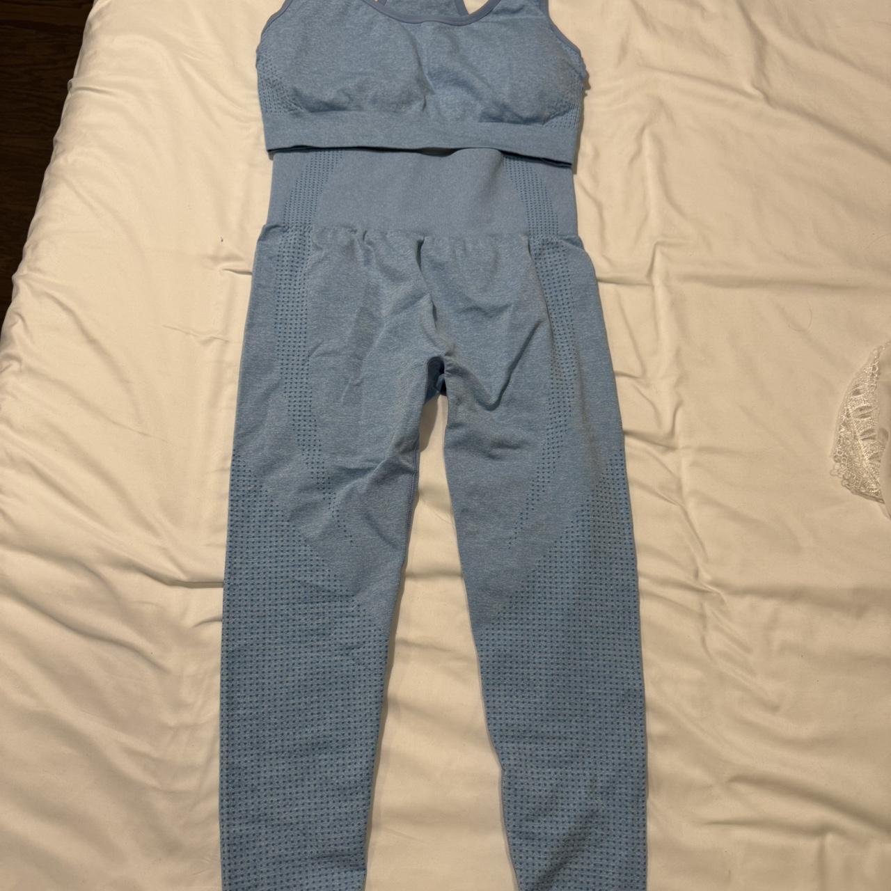Blue gym set #activewear #sportwear #workout... | Depop