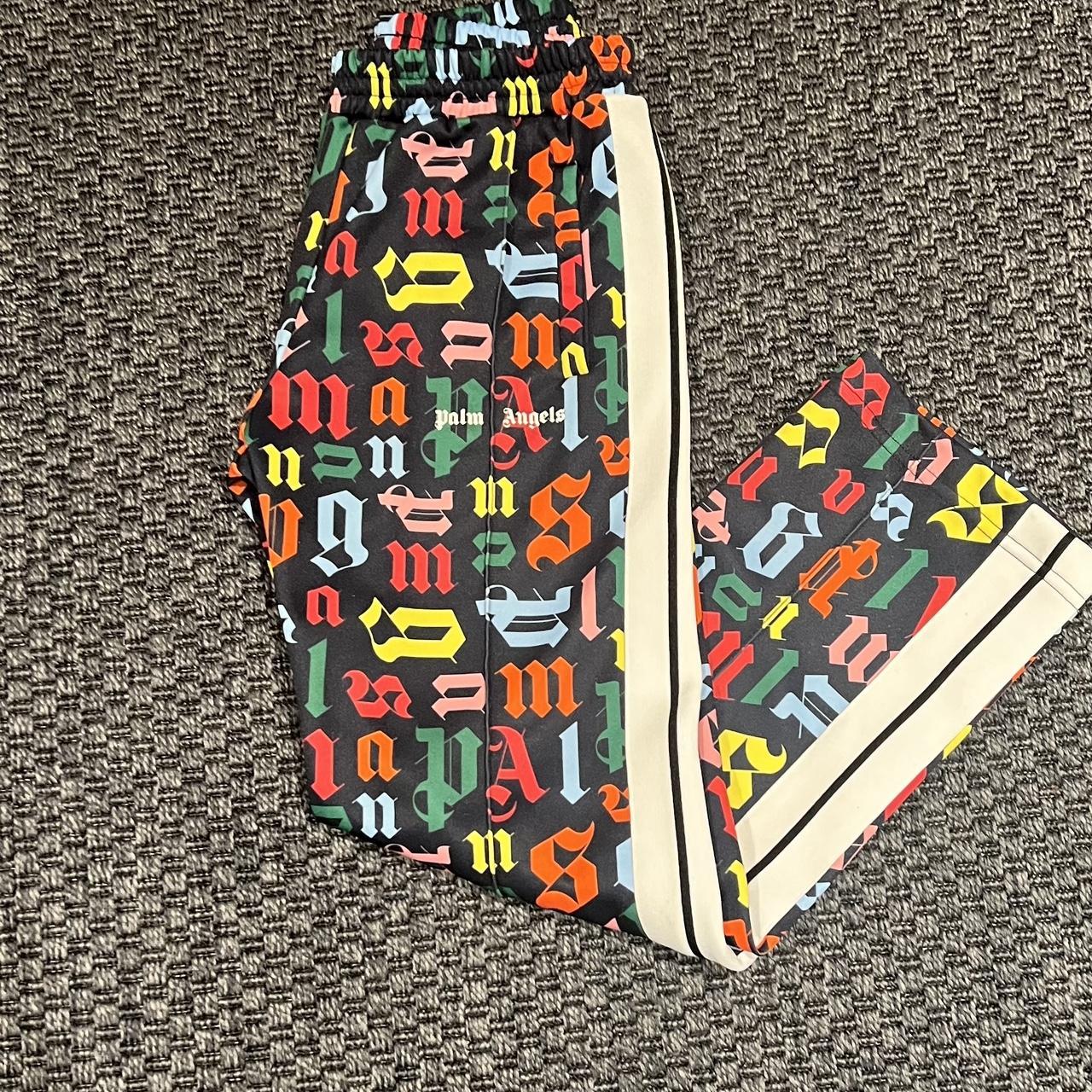 -MONOGRAM BOYS PALM ANGELS TRACK PANTS -AGE... - Depop