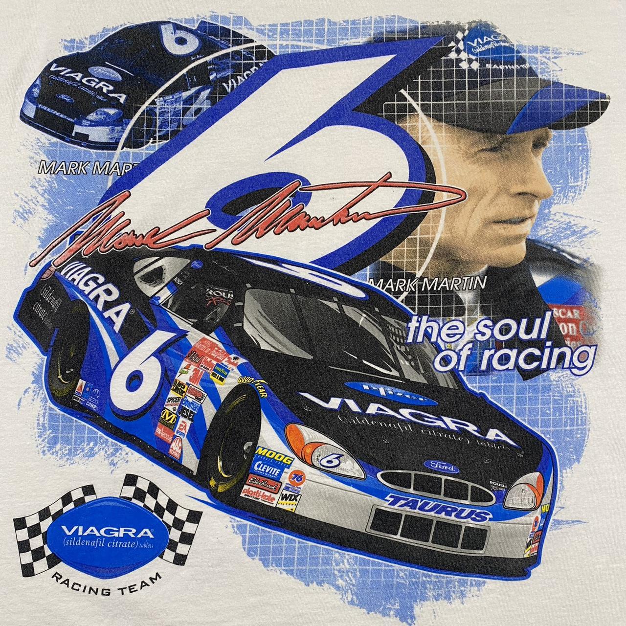 00s M&O Knits heavyweight Mark Martin viagra racing... - Depop