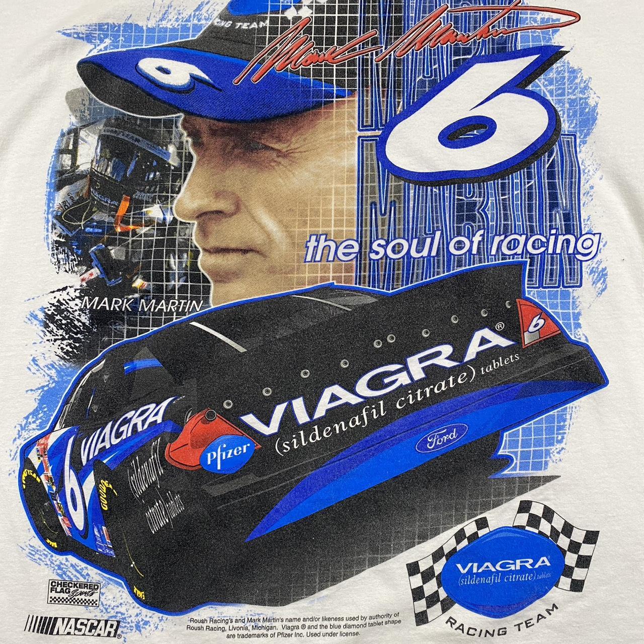 00s M&O Knits heavyweight Mark Martin viagra racing... - Depop