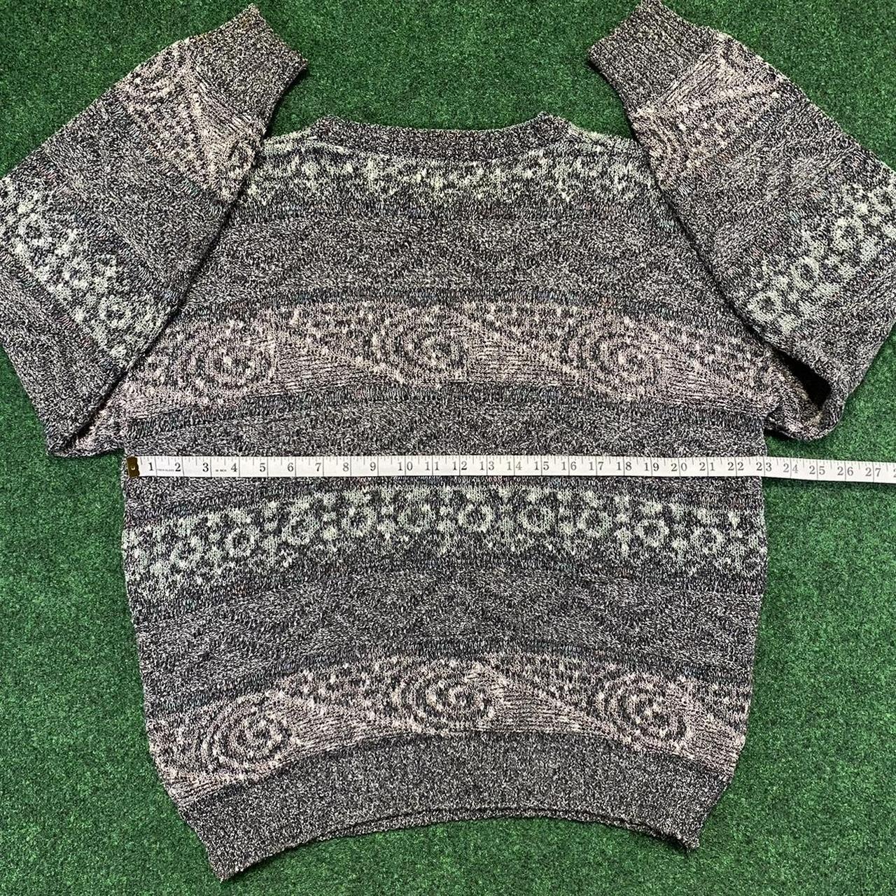 Bugle Boy Co. Y2K acrylic cool knit sweater size... - Depop