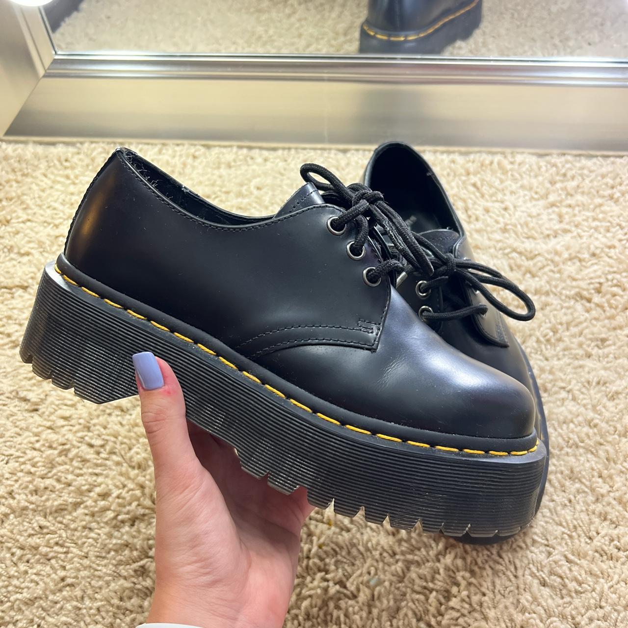 doc marten oxford platforms! these are barely barely... - Depop