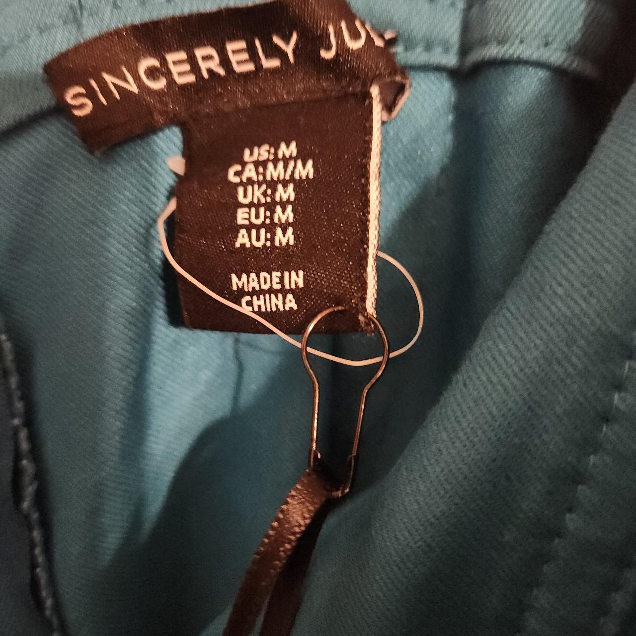 Sincerely Jules Blue Deep Plunge Pants Jumpsuit.... | Depop