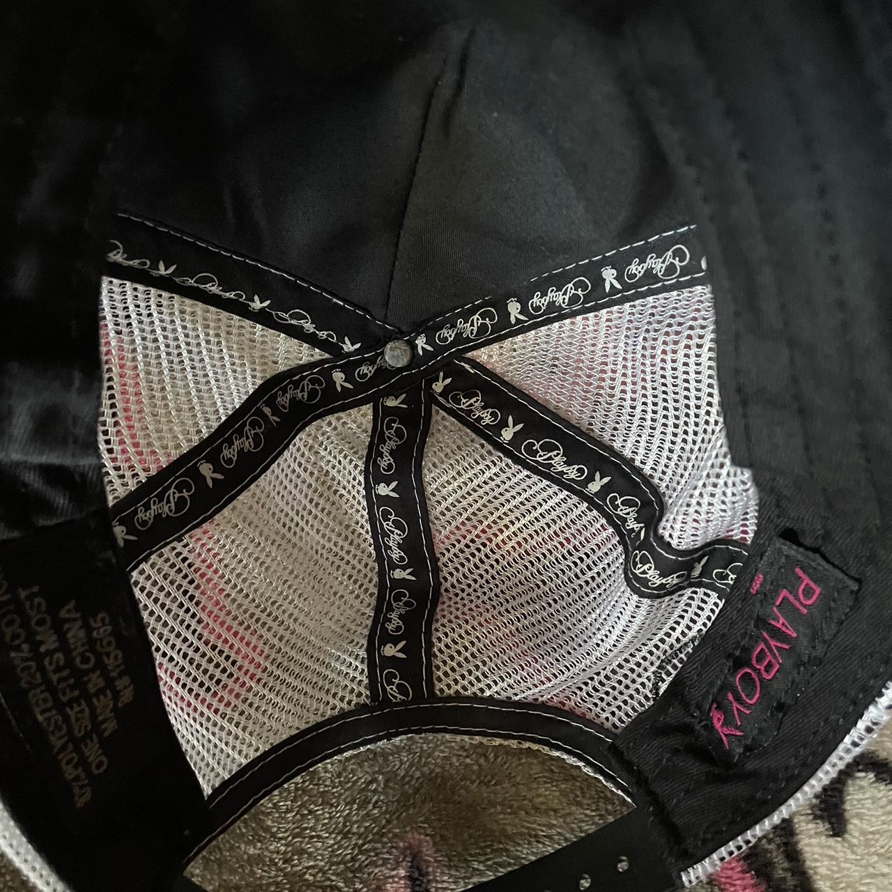 y2k playboy rhinestone snapback cap/hat #playboy... - Depop