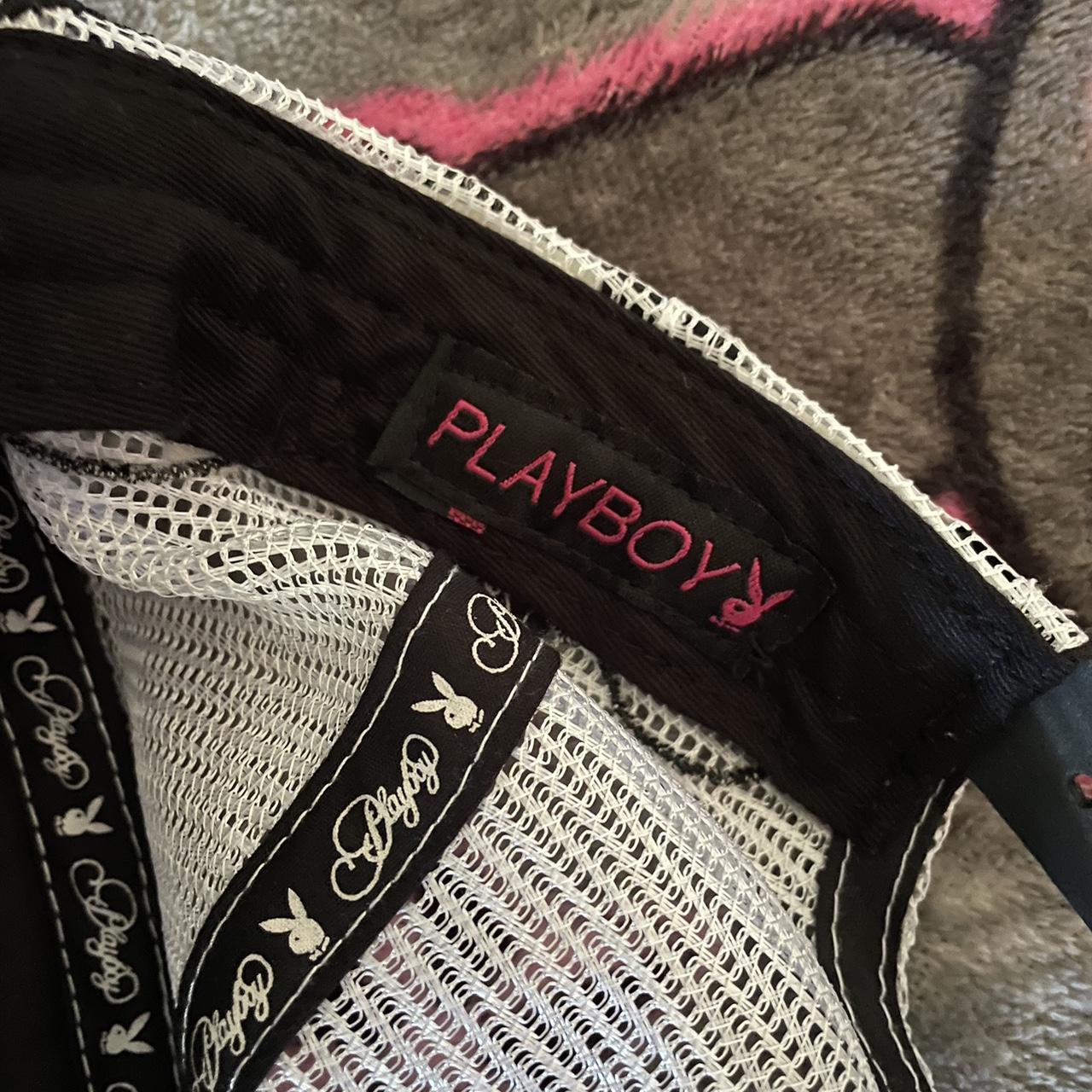 y2k playboy rhinestone snapback cap/hat #playboy... - Depop