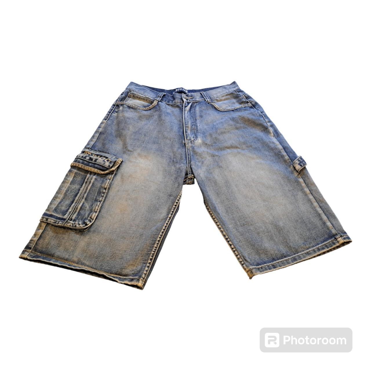 Play Bigg Mens Jeans Shorts Y2K Vtg Sz 34 - Depop