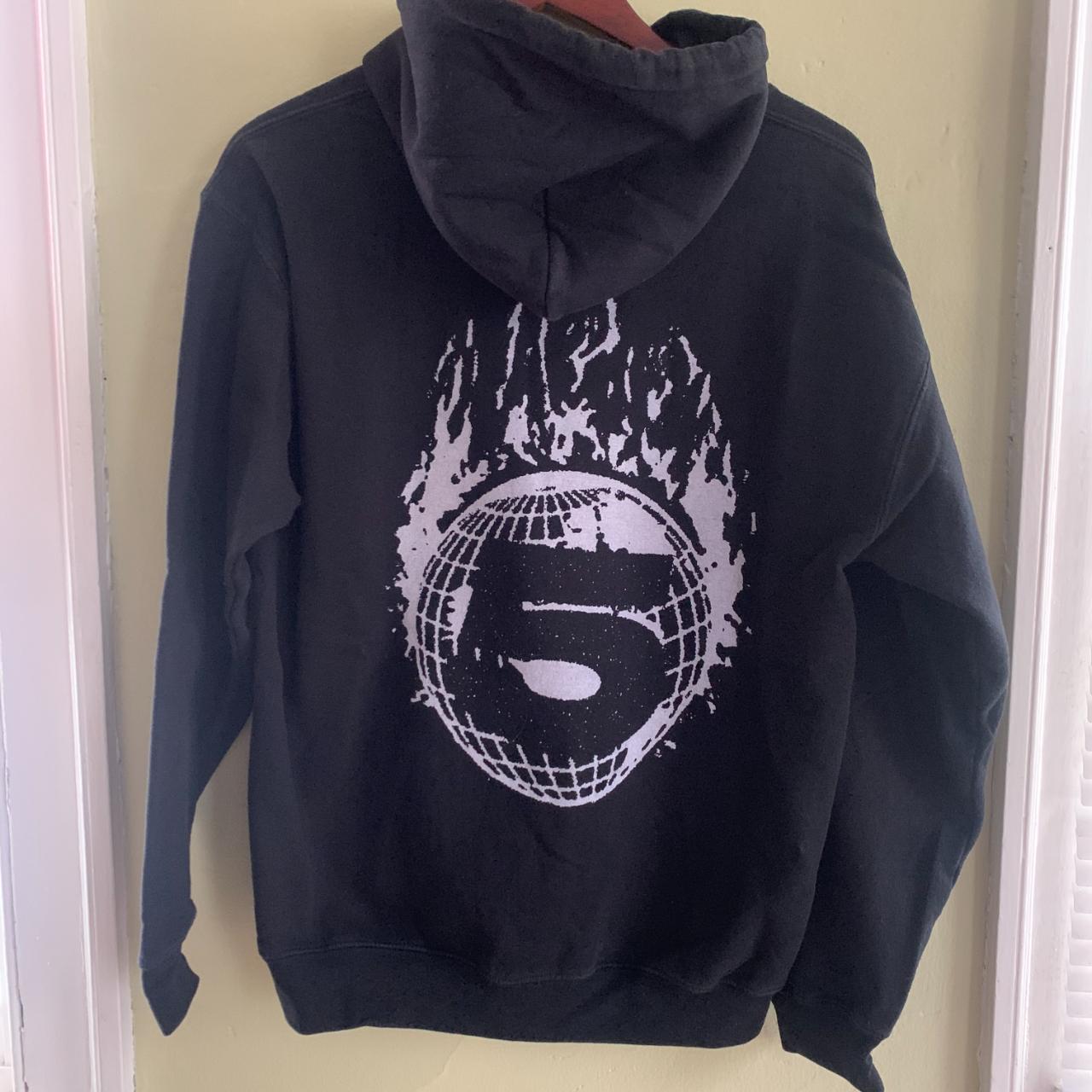 Channel 5 Metal Logo Hoodie, worn but in good... - Depop