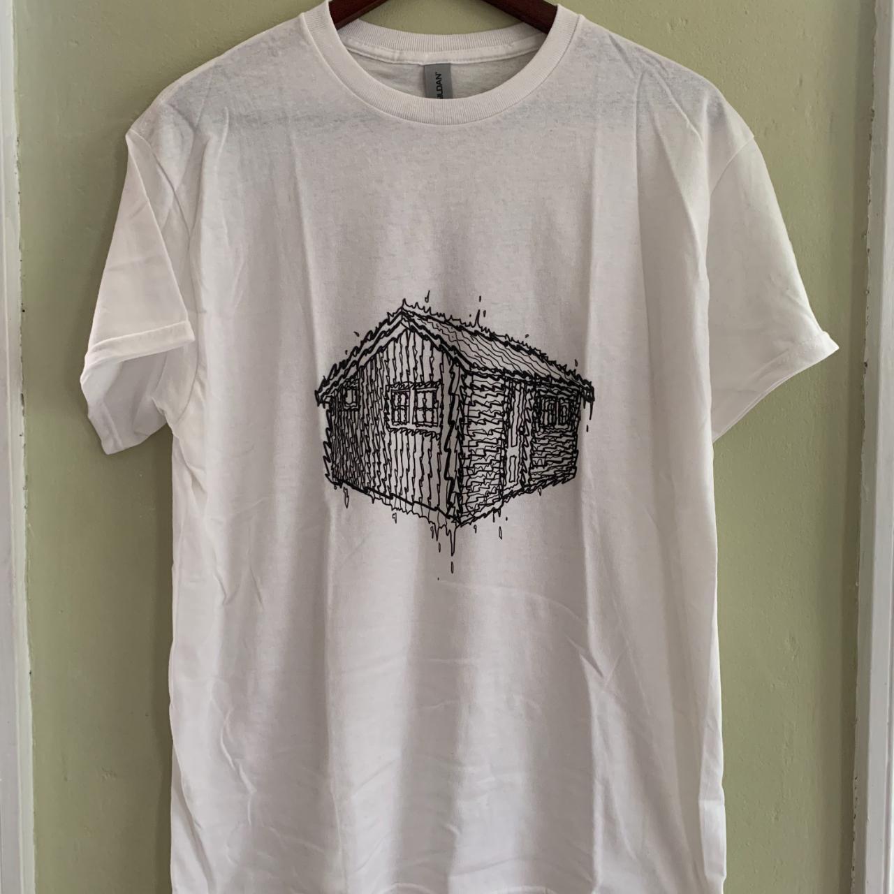 Shed Theory White shed tee with "shed theory" on the... - Depop