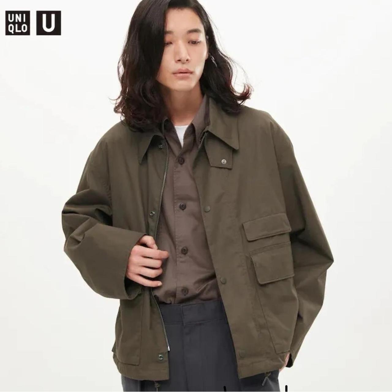 Uniqlo U Utility Short Blouson Olive Size large... - Depop