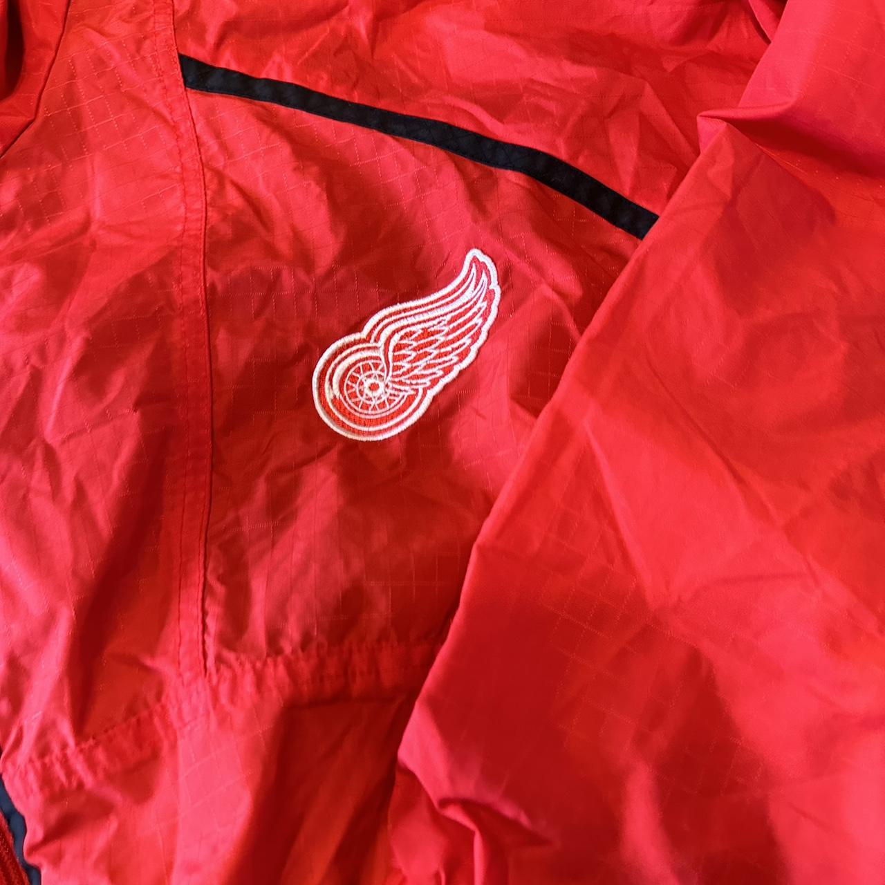 vintage Logo 7 Detroit Red Wings Full-Zip Jacket... - Depop