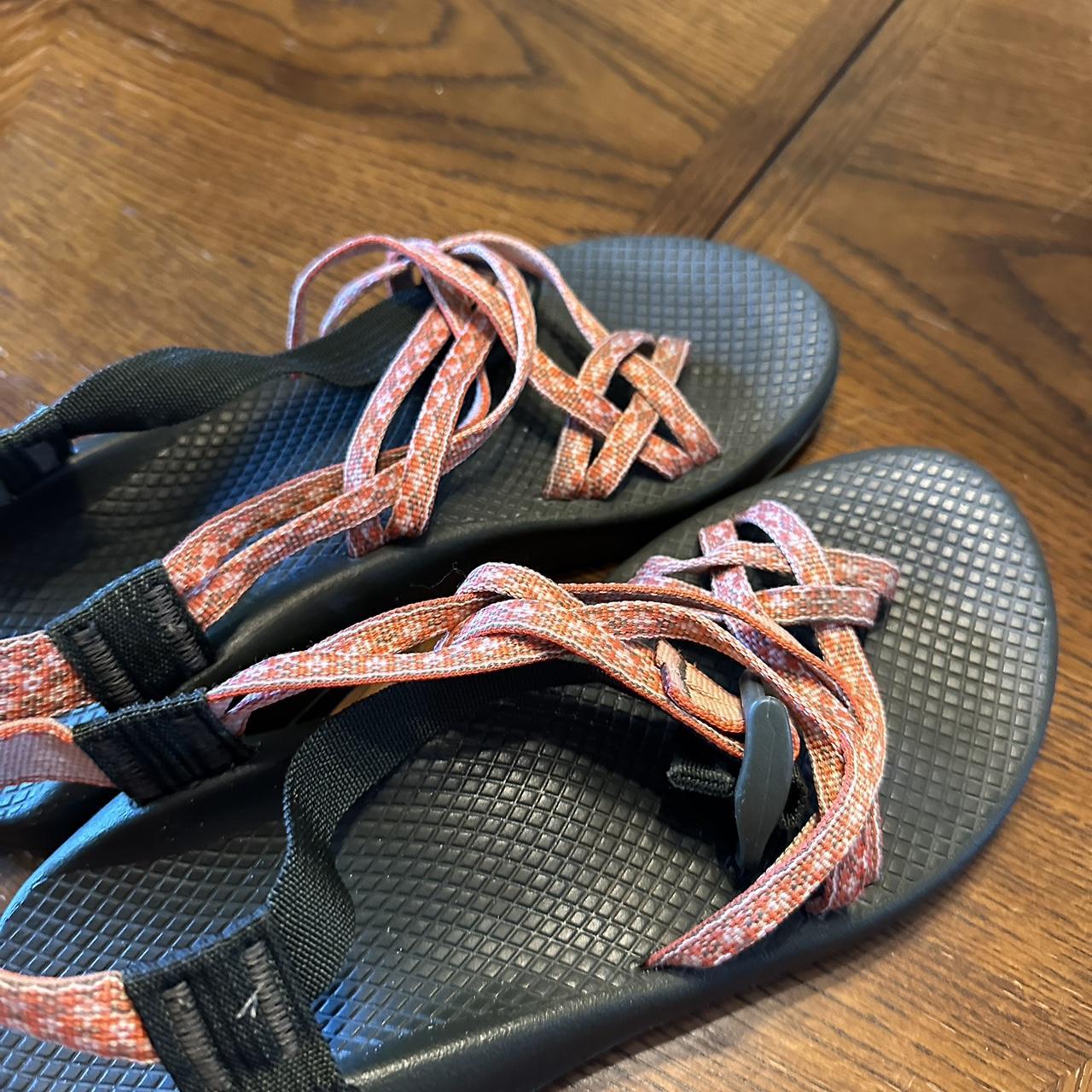 Chaco Strappy Chacos Z Cloud Sandals Tangerine Open... - Depop