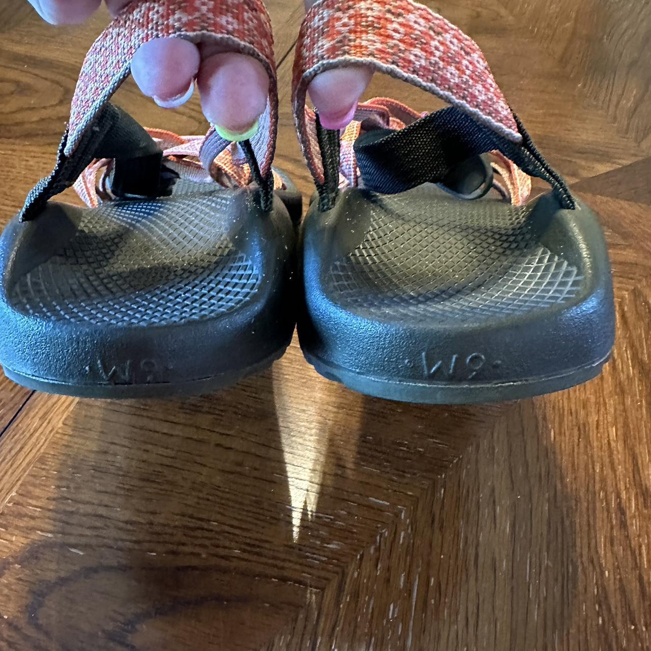 Chaco Strappy Chacos Z Cloud Sandals Tangerine Open... - Depop