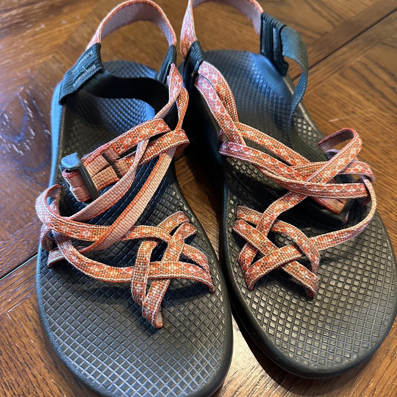 Chaco Strappy Chacos Z Cloud Sandals Tangerine Open... - Depop