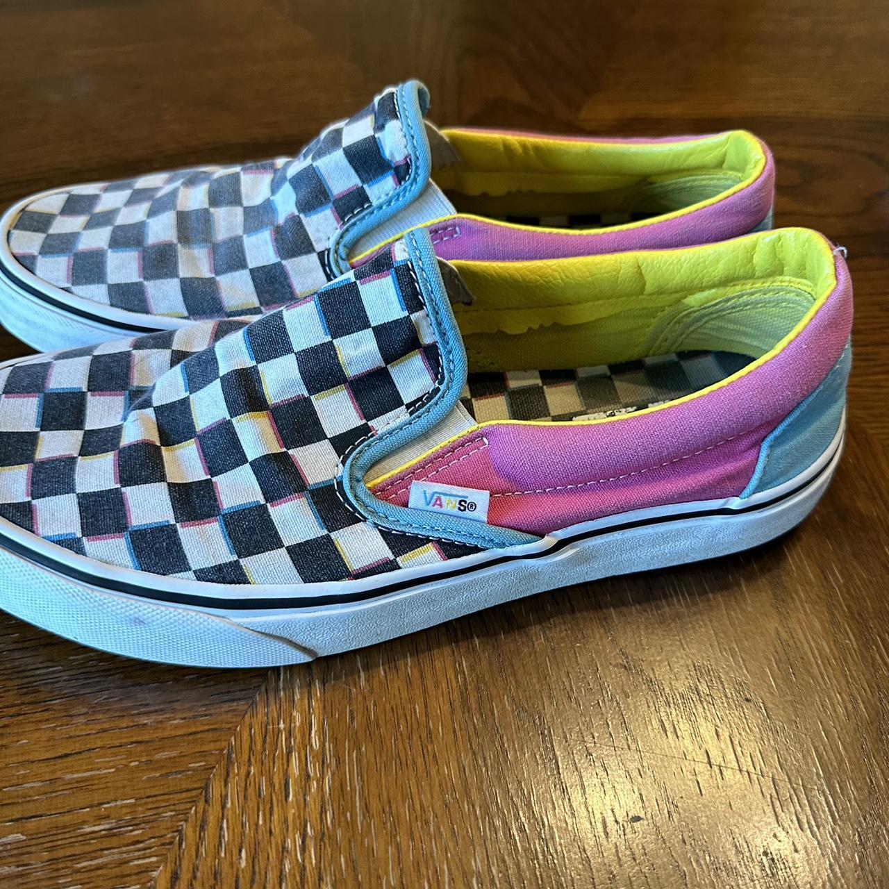 Vans Crazy Classic Check & CMYK Skate Shoes Men’s... - Depop