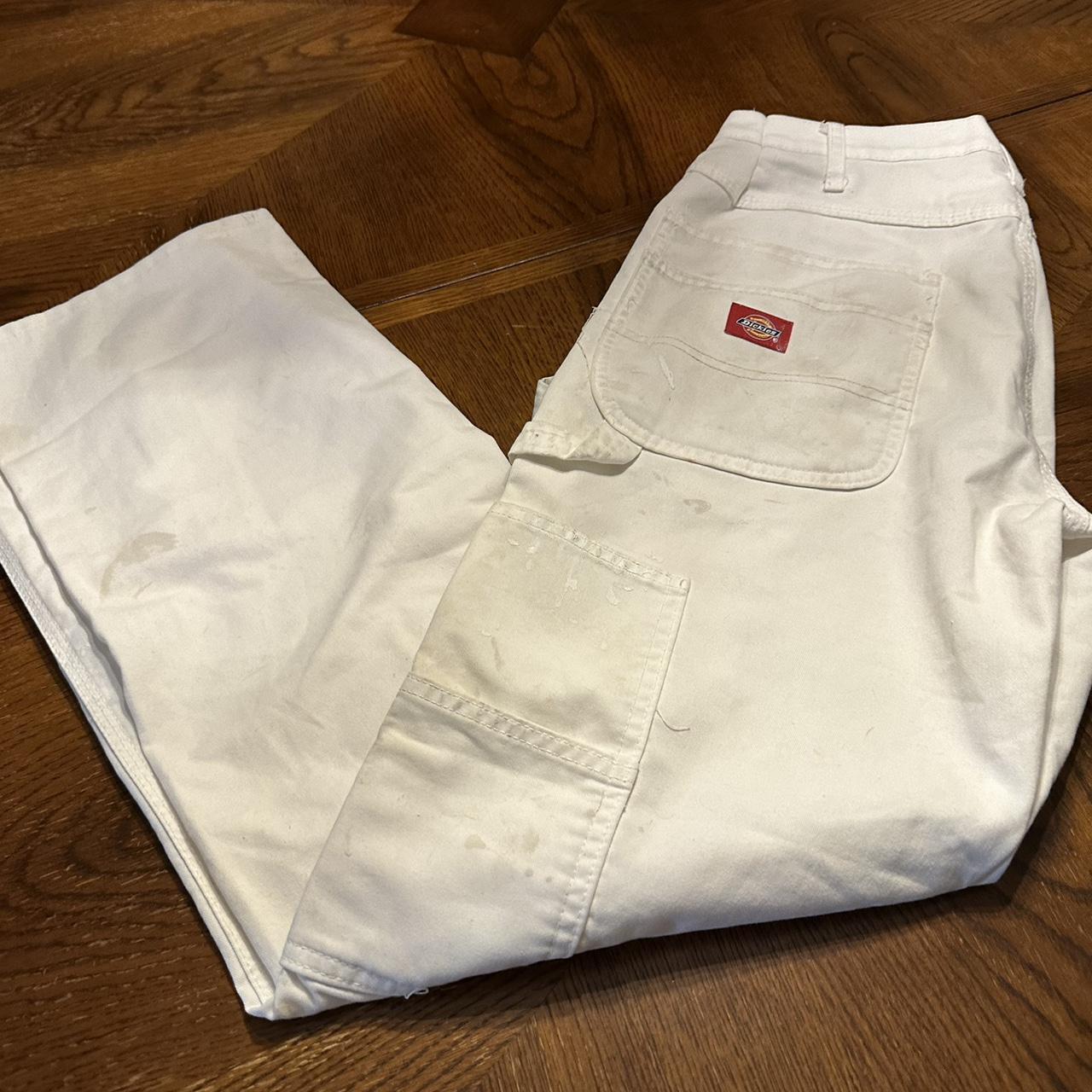 Dickies blemished & paint splattered jeans 32” - Depop