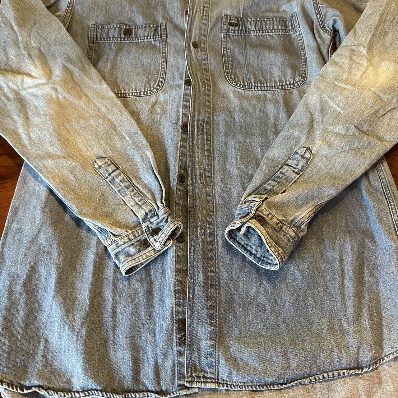 Vintage 80’s denim button up Good, used condition! - Depop
