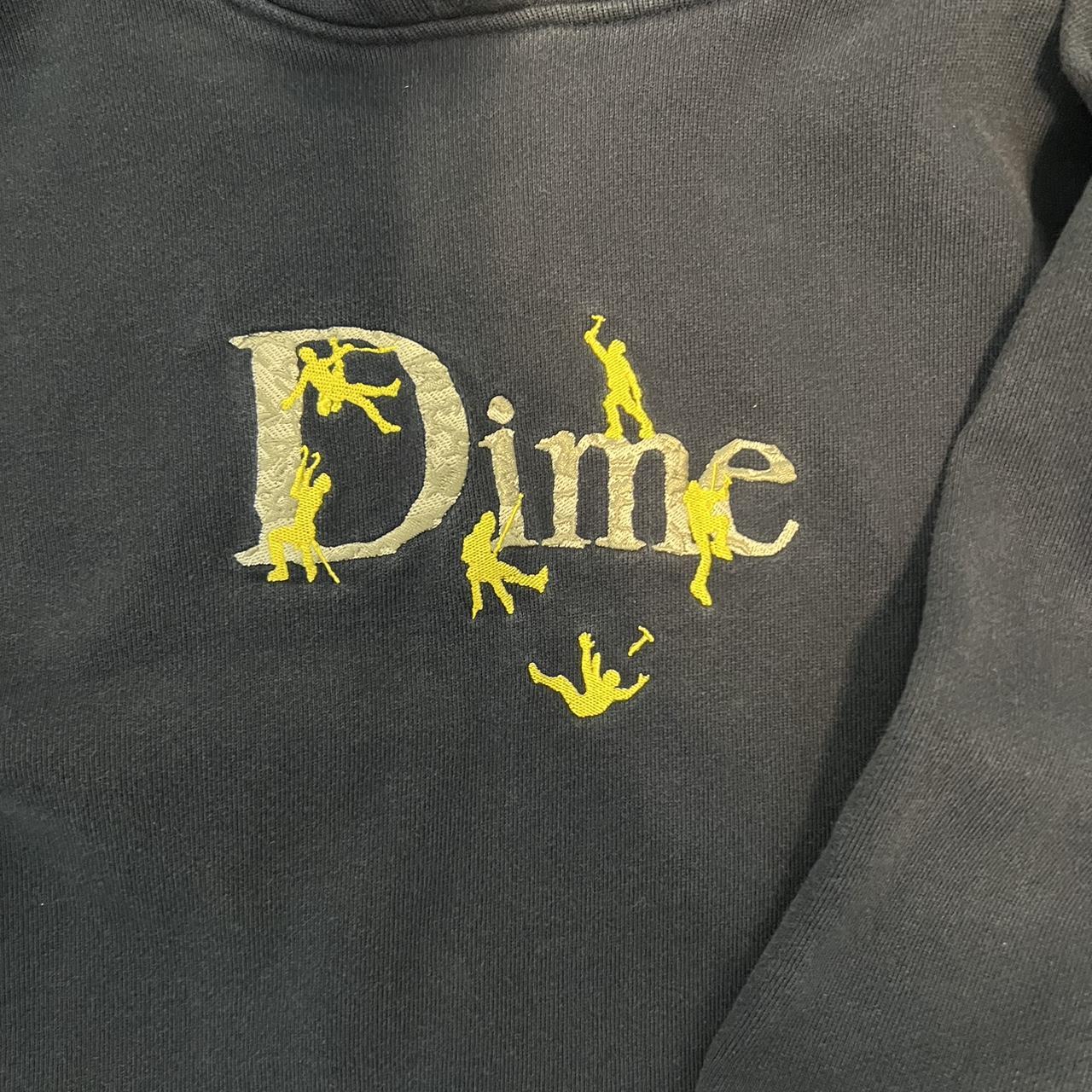 XL Dime Summit Hoodie Navy. Good condition. #Dime... - Depop