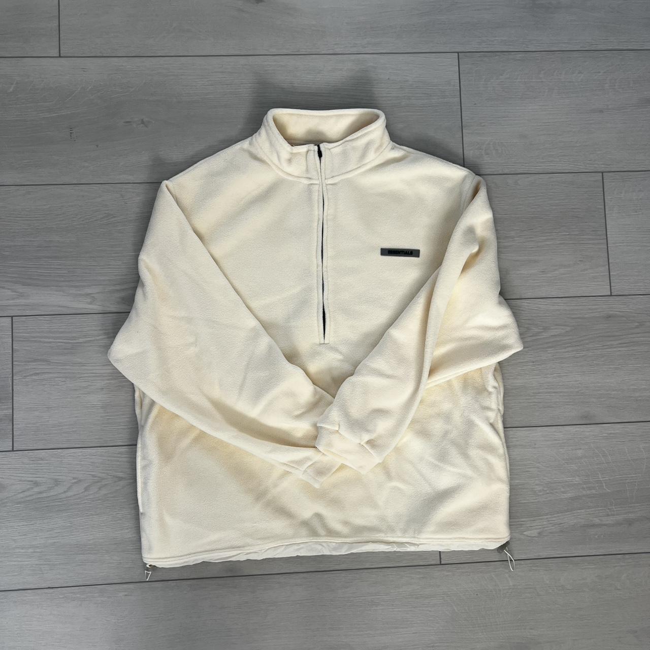 Essentials Quarter Zip Fleece, XL,... | Depop